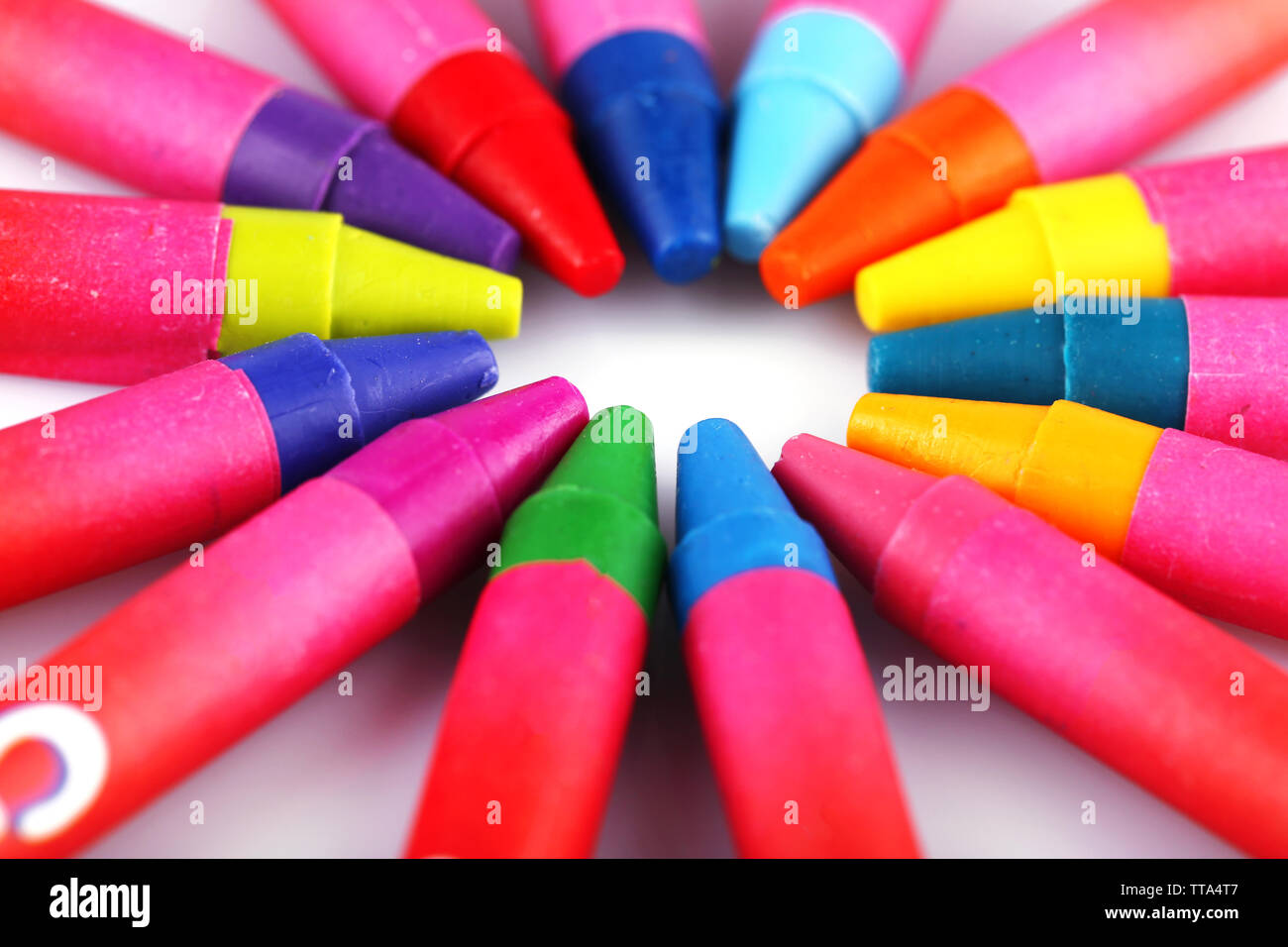 Colorful pastel crayons, closeup Stock Photo - Alamy