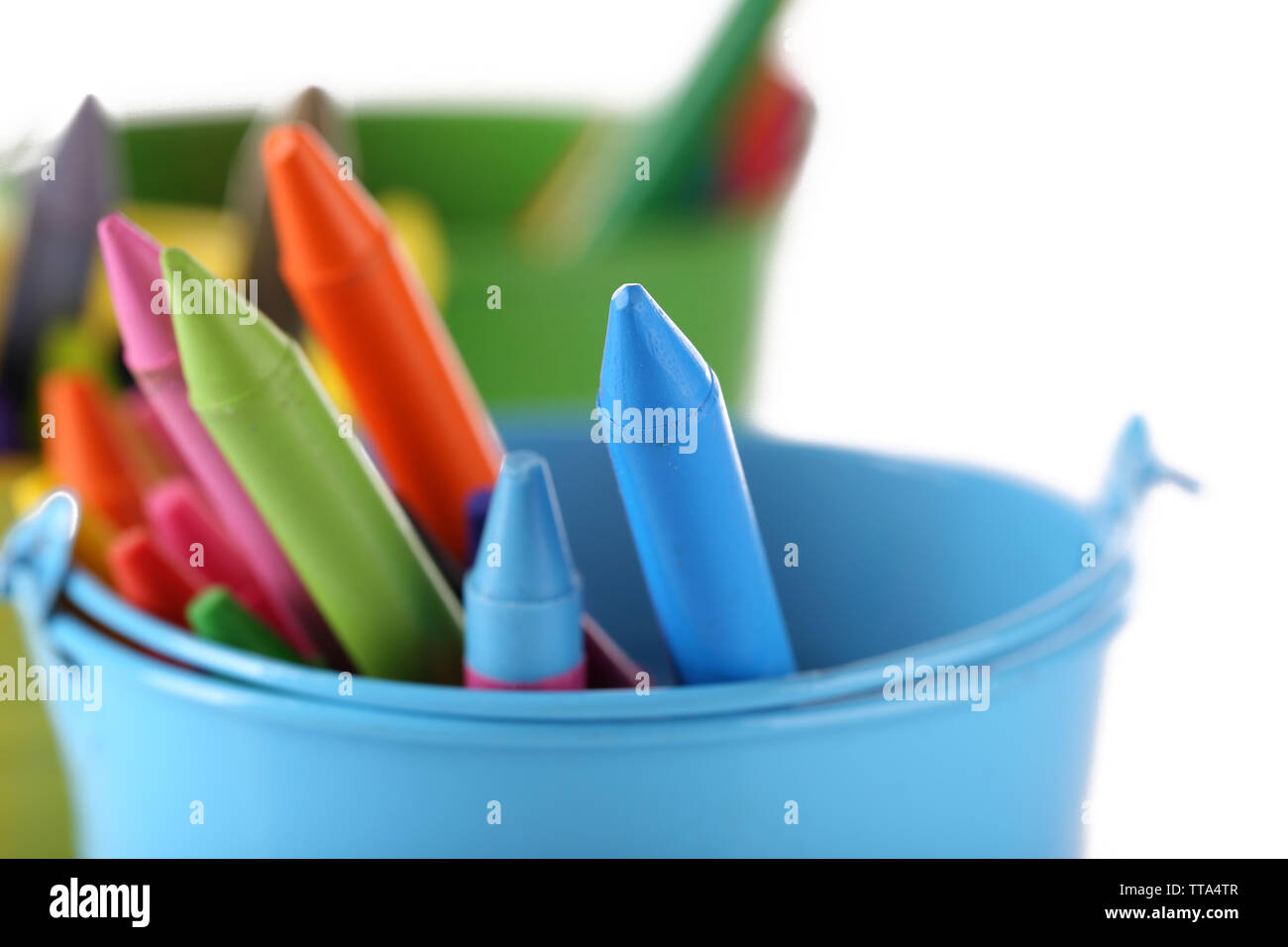 Bucket of crayons hi-res stock photography and images - Alamy