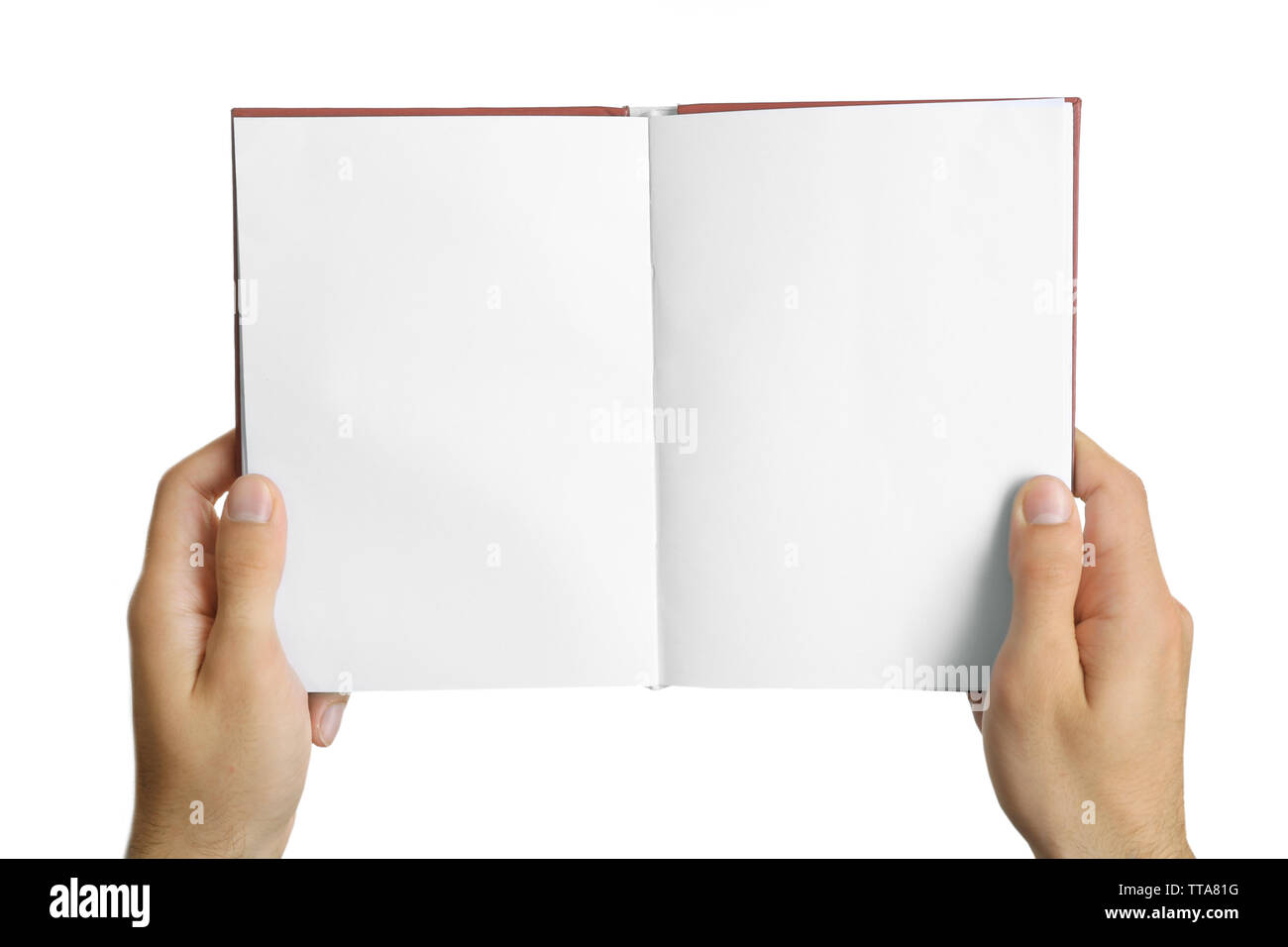 Hands holding book Cut Out Stock Images & Pictures - Alamy