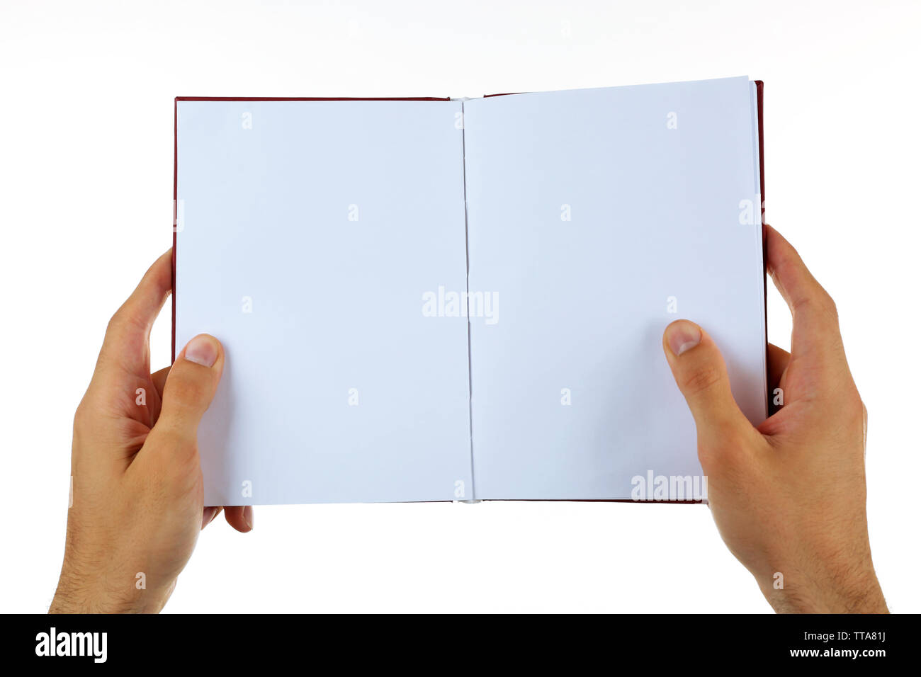 Hands holding book Cut Out Stock Images & Pictures - Alamy