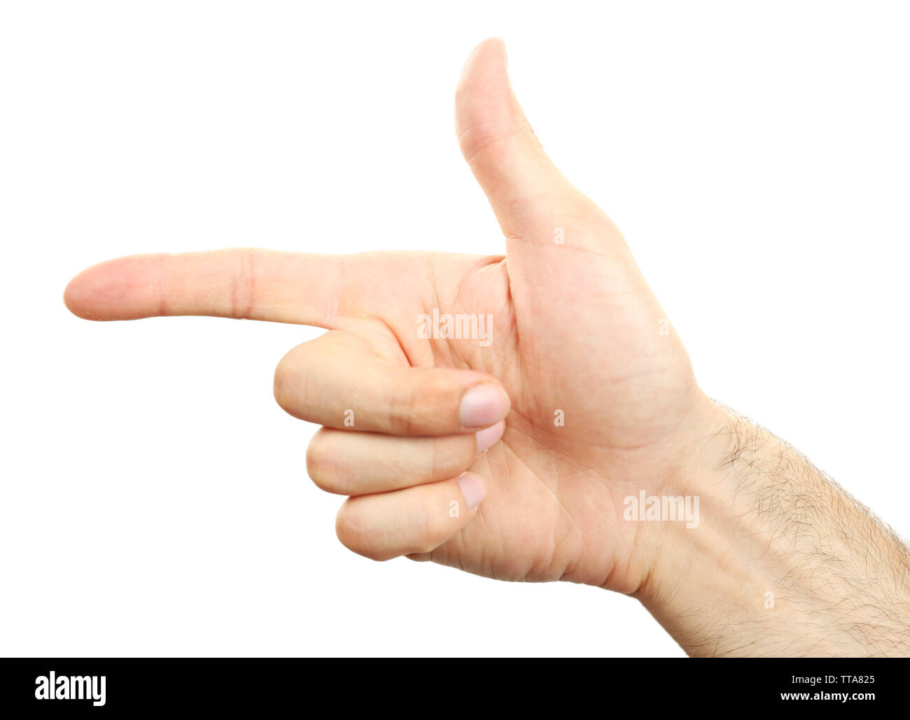Making shooting gesture hi-res stock photography and images - Alamy