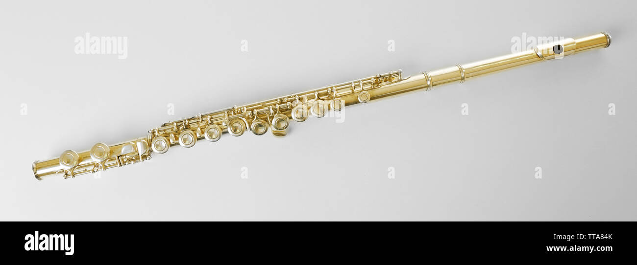 Flute isolated on white Stock Photo - Alamy