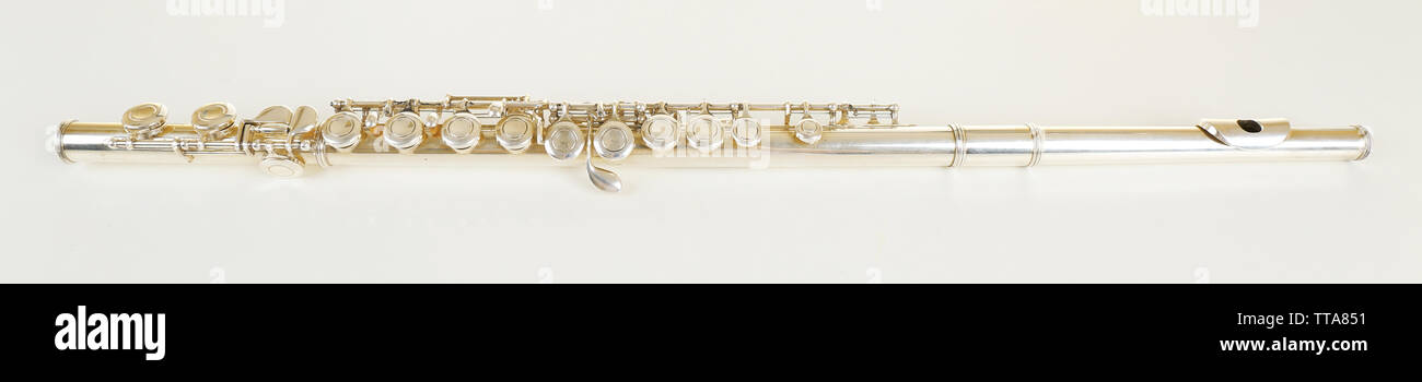 Flute isolated on white Stock Photo - Alamy