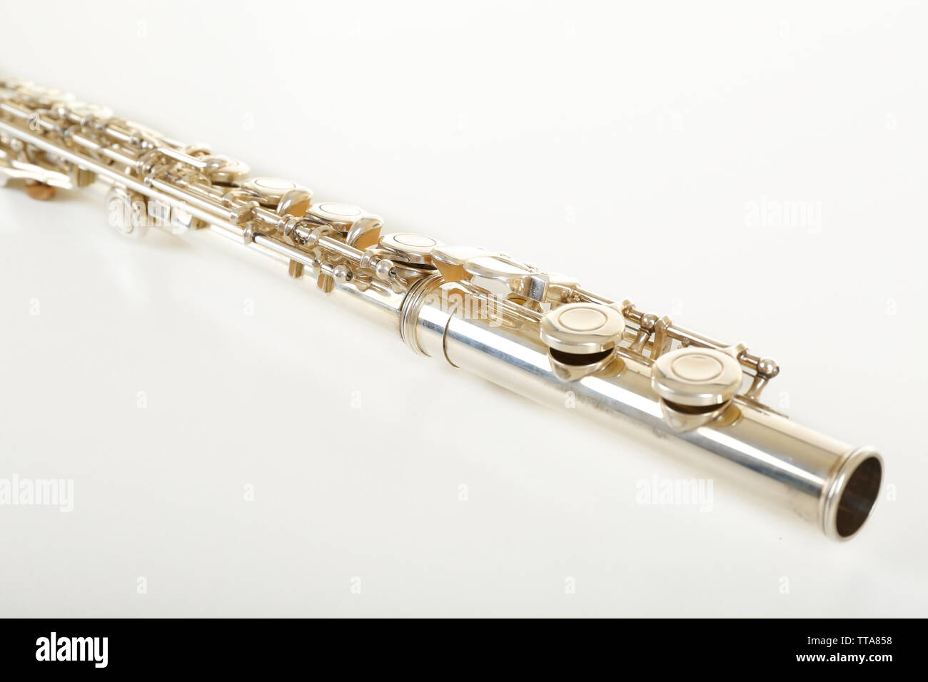 Flute isolated on white Stock Photo - Alamy