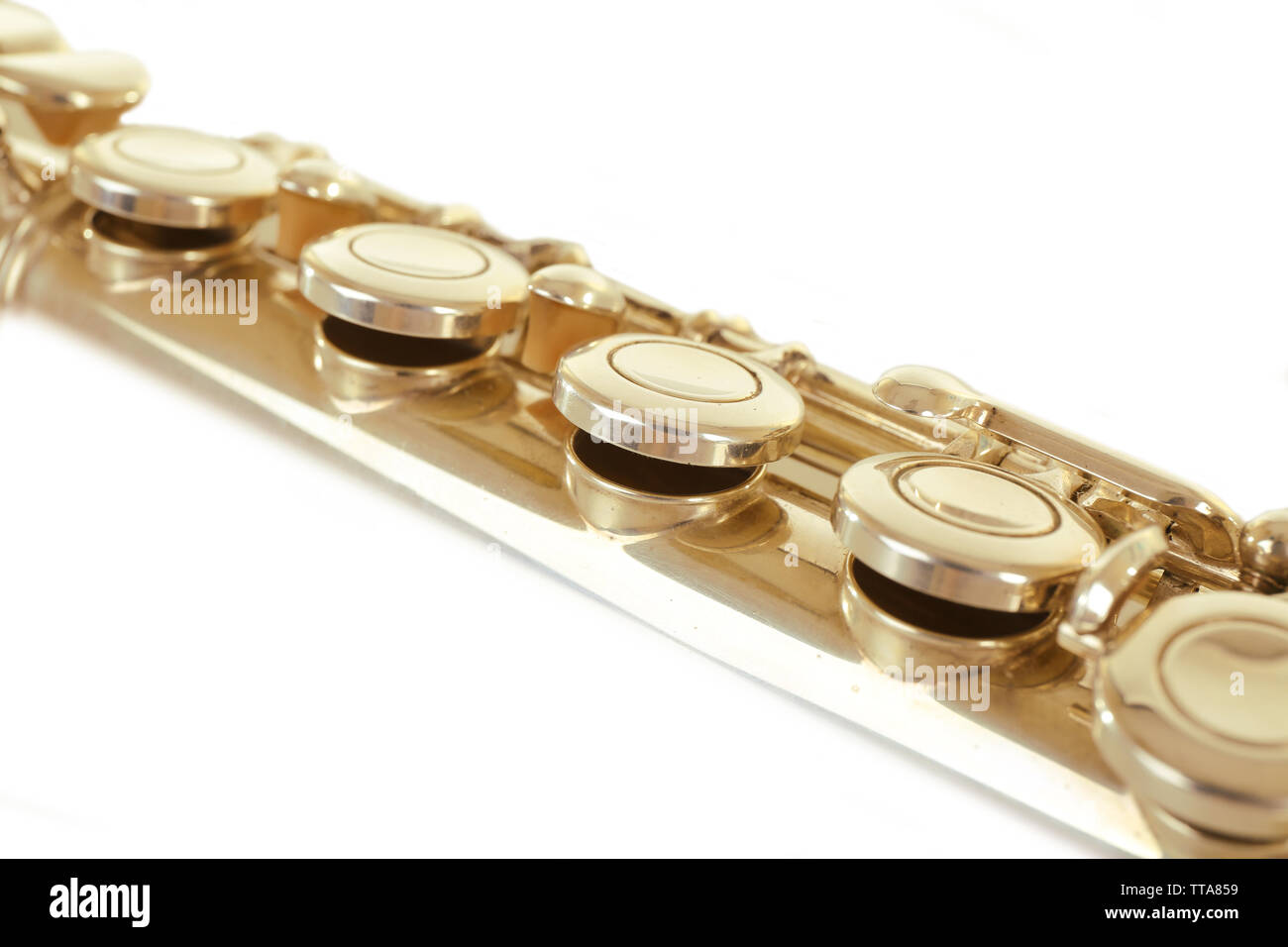 Flute isolated on white Stock Photo - Alamy