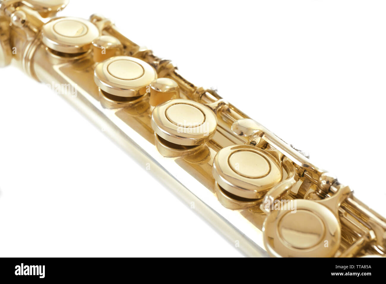 Flute isolated on white Stock Photo - Alamy