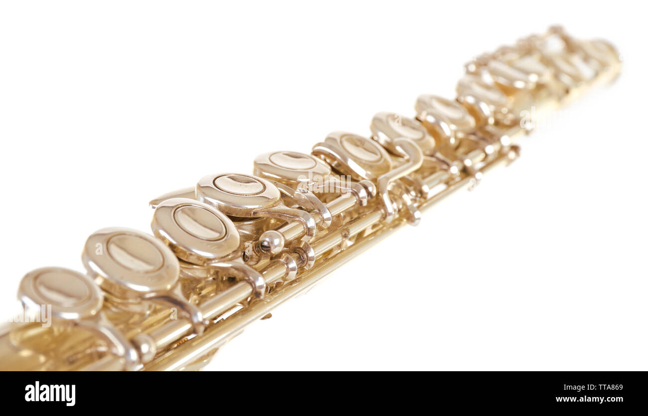 Flute isolated on white Stock Photo - Alamy