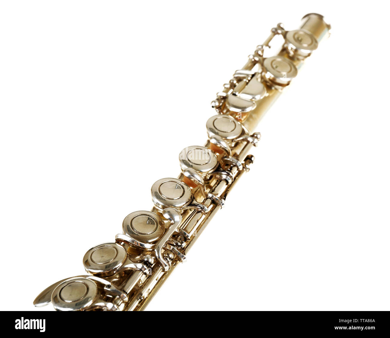 Flute isolated on white Stock Photo - Alamy
