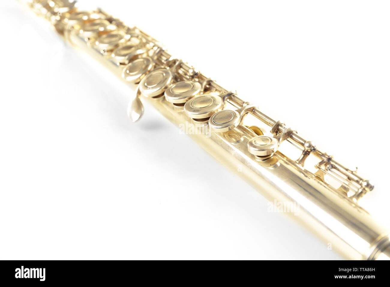 Flute isolated on white Stock Photo - Alamy