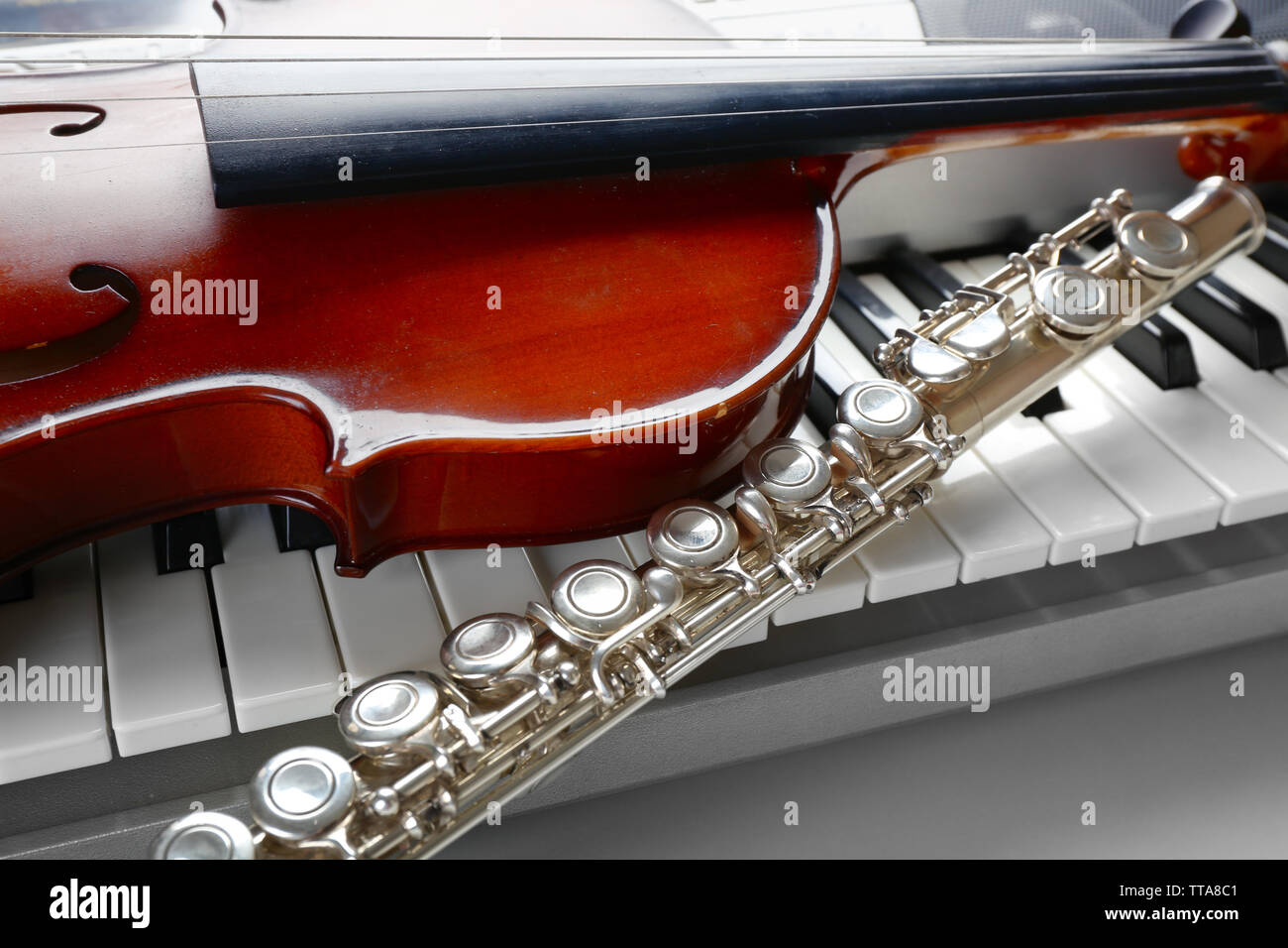 Musical instruments close up Stock Photo - Alamy