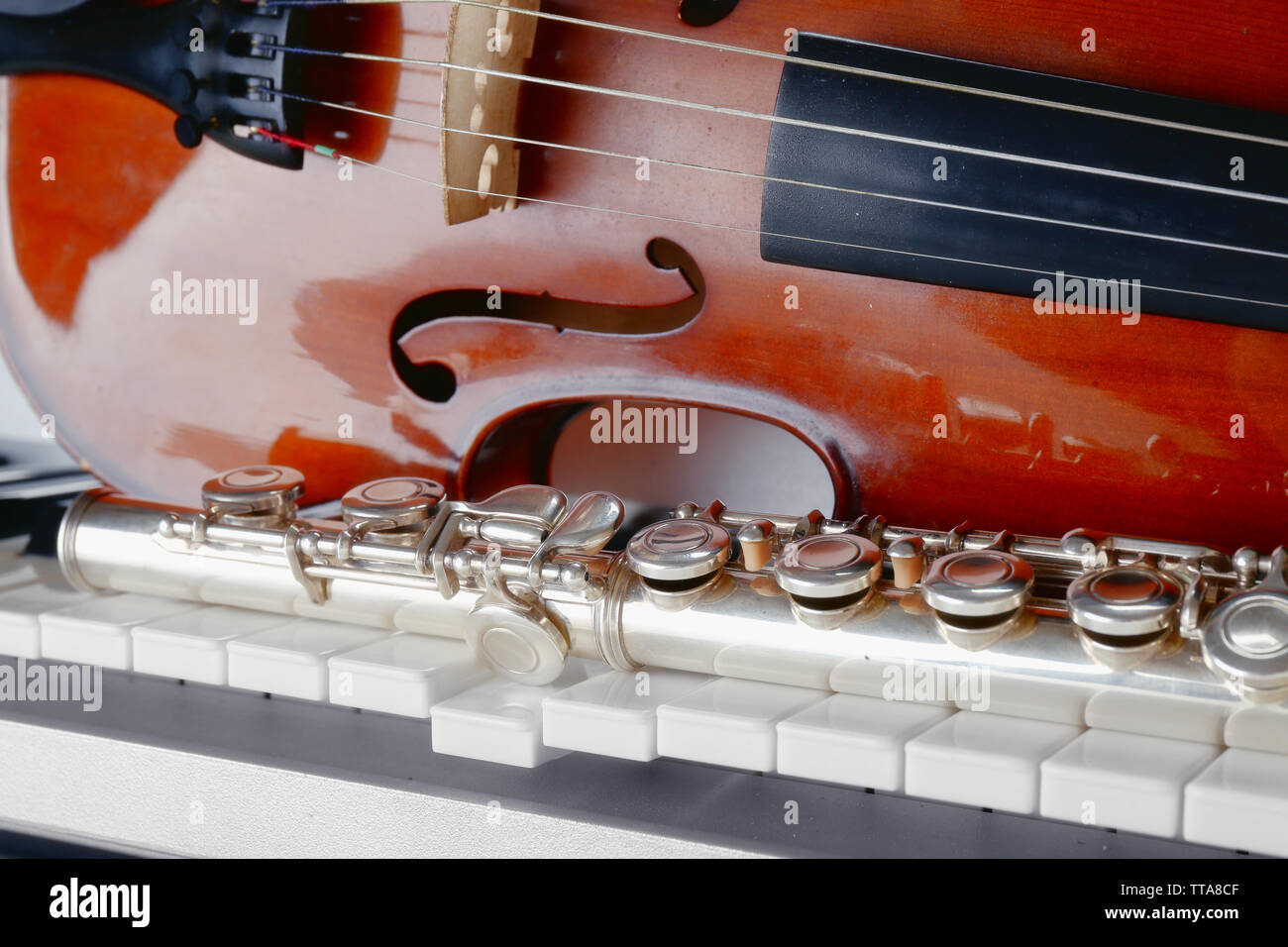 Musical instruments close up Stock Photo - Alamy