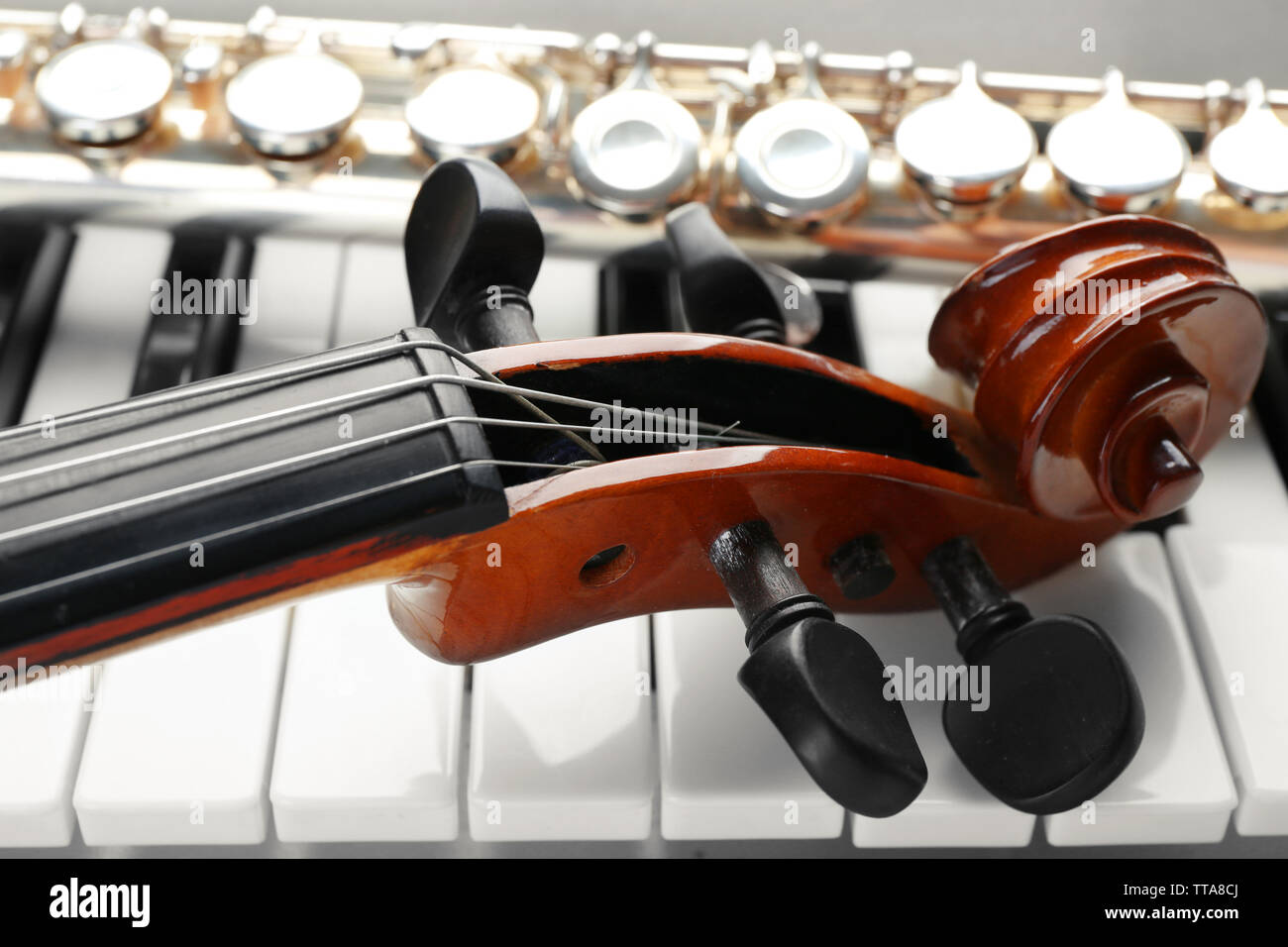 Musical instruments close up Stock Photo - Alamy
