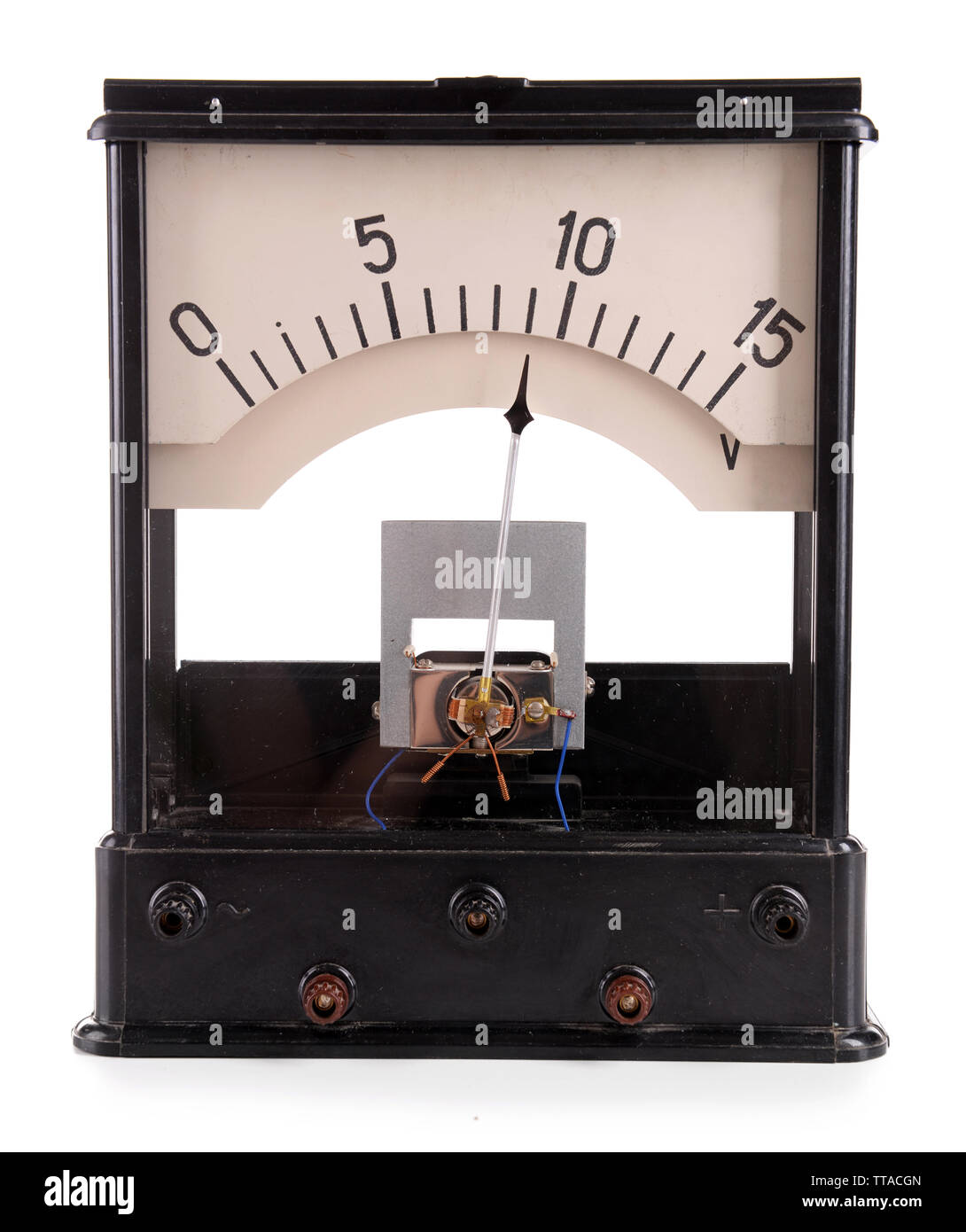 Antique vintage voltmeter Cut Out Stock Images & Pictures - Alamy