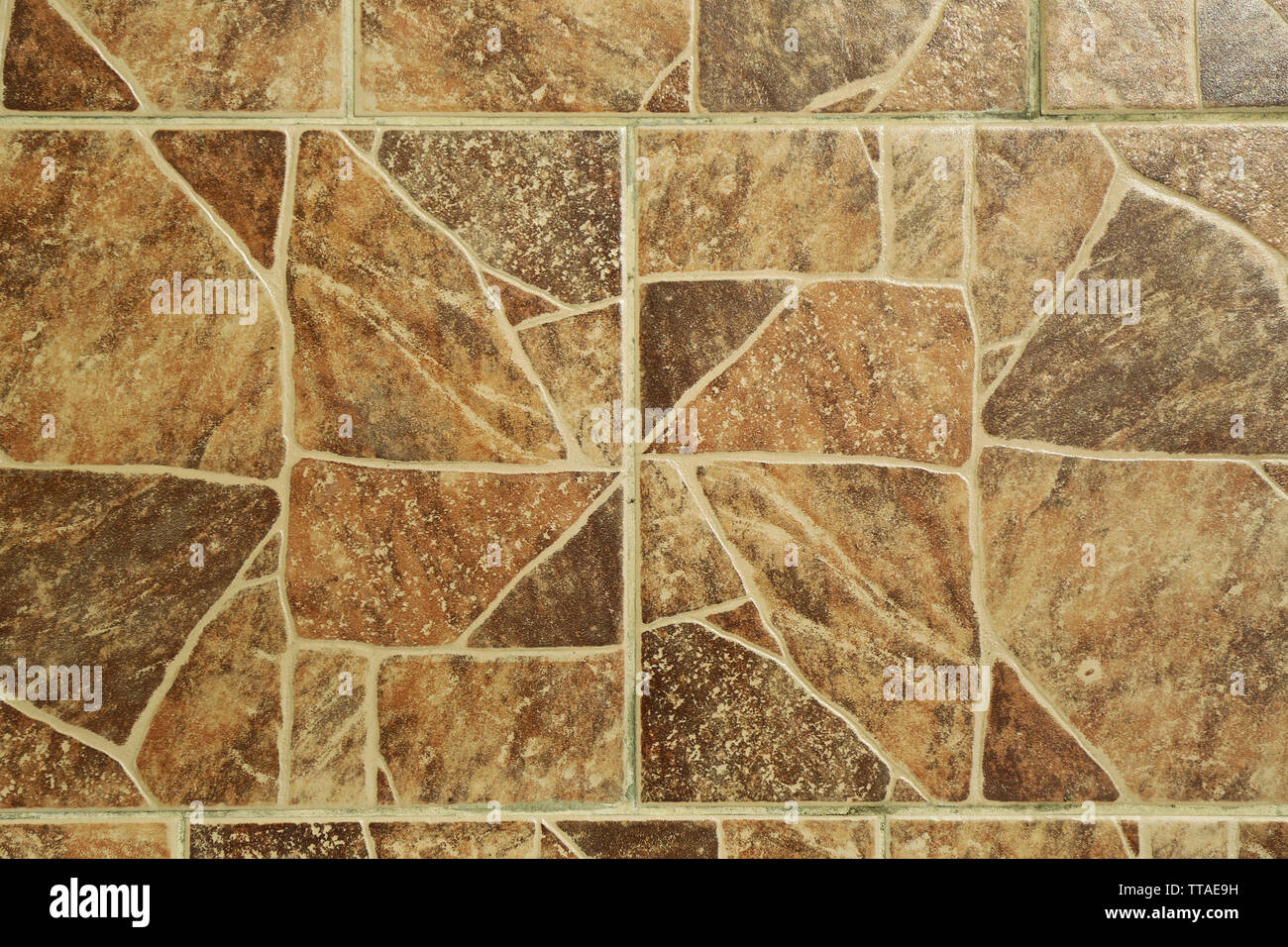 Brown tile background Stock Photo - Alamy