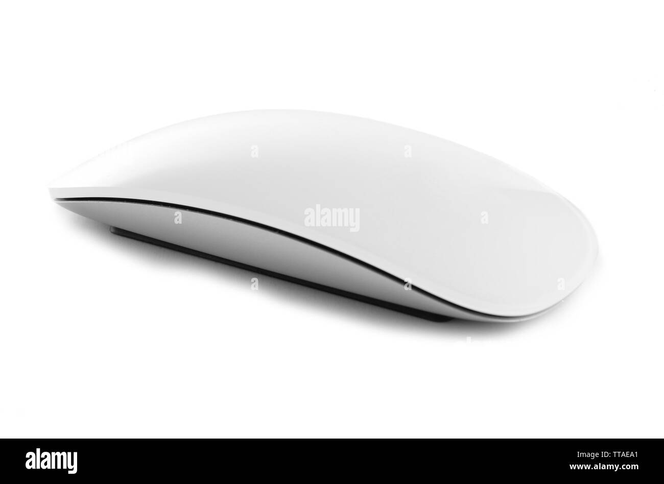 Modern wireless computer mouse isolated on white Stock Photo - Alamy