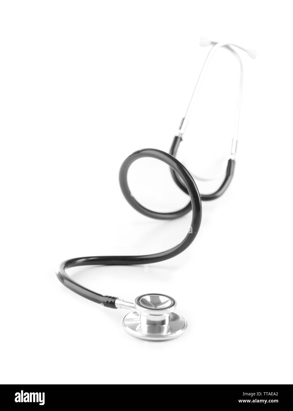 Stethoscope isolated on white Stock Photo - Alamy