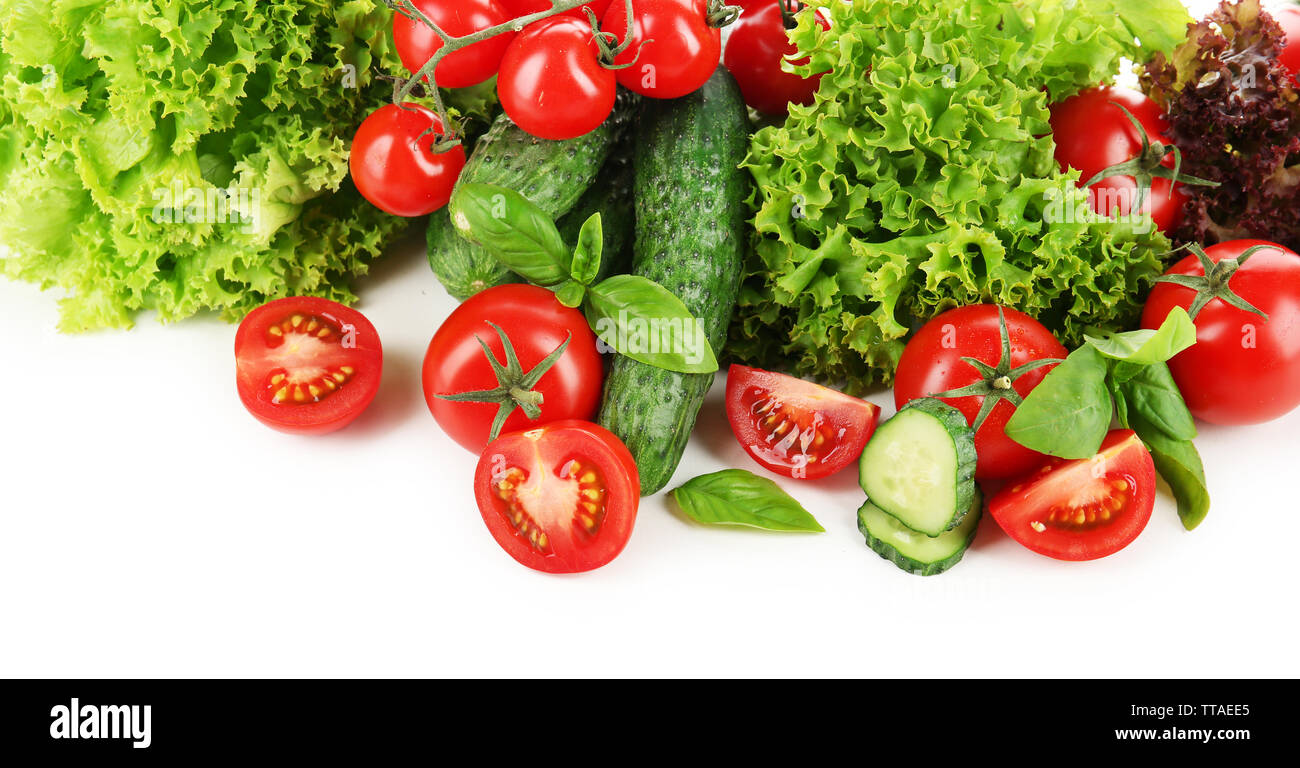 Fresh vegetables isolated on white Stock Photo - Alamy