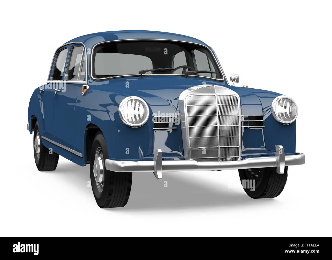 Blue vintage car hi-res stock photography and images - Alamy
