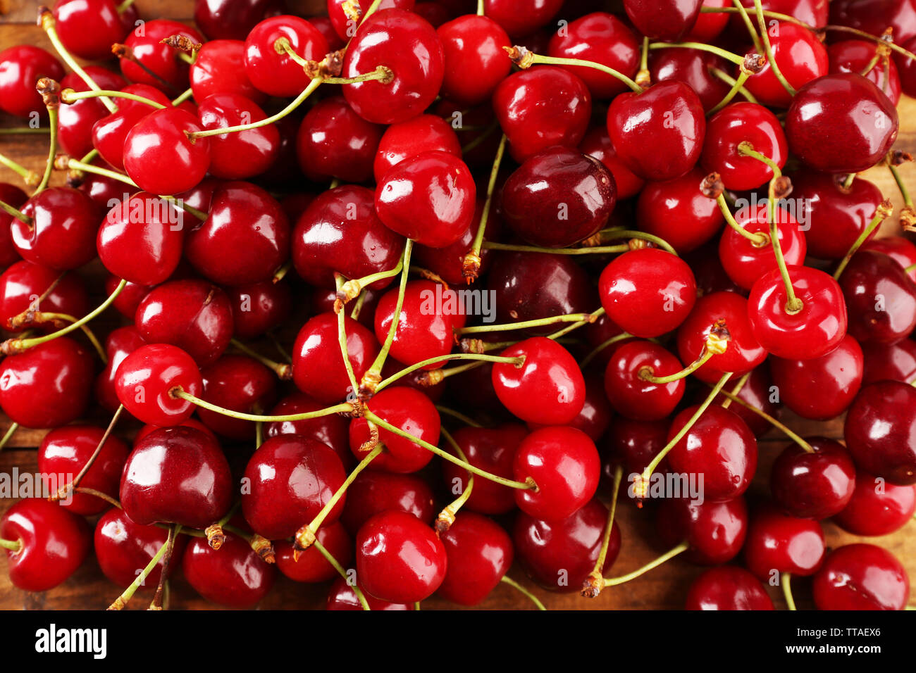 Fresh cherries background Stock Photo - Alamy