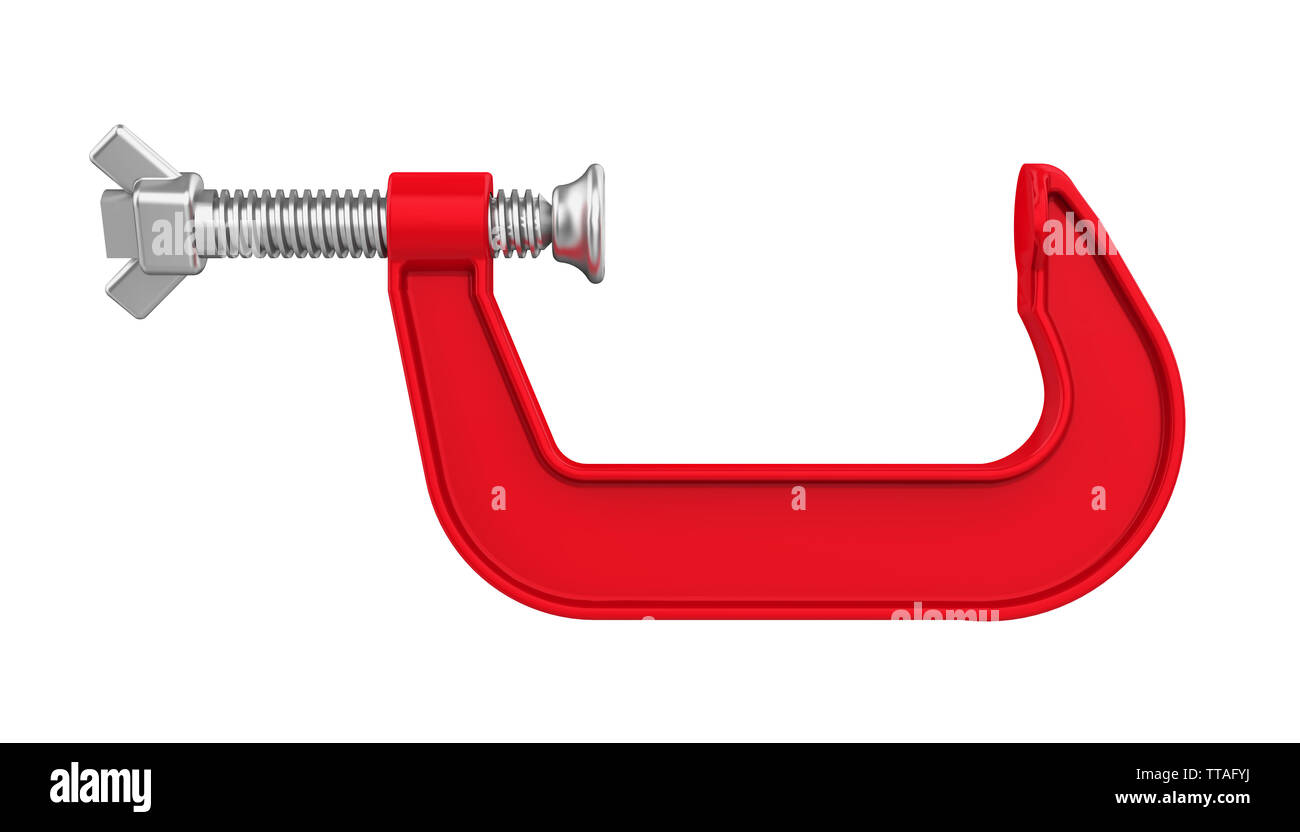 Clamp Compression Tool Isolated Stock Photo - Alamy