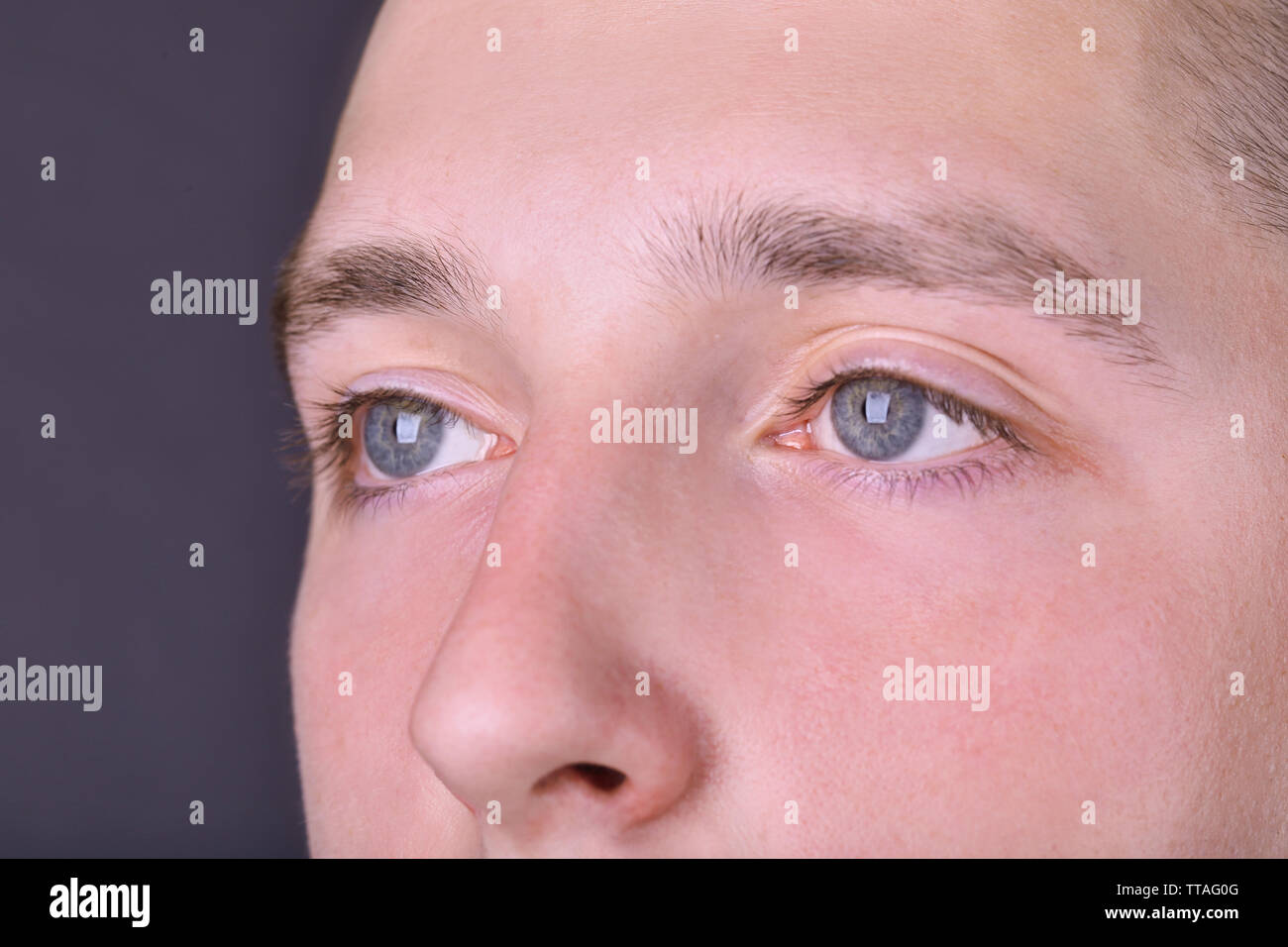 Male face close up Stock Photo - Alamy