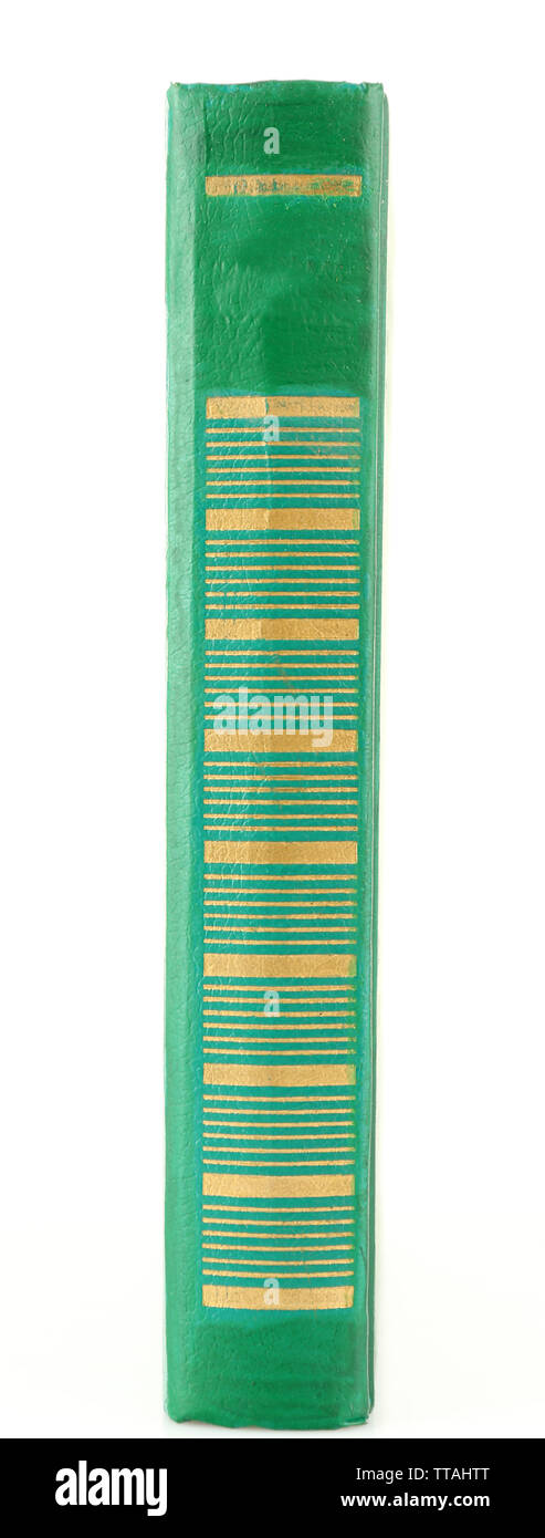 Green book isolated on white Stock Photo - Alamy