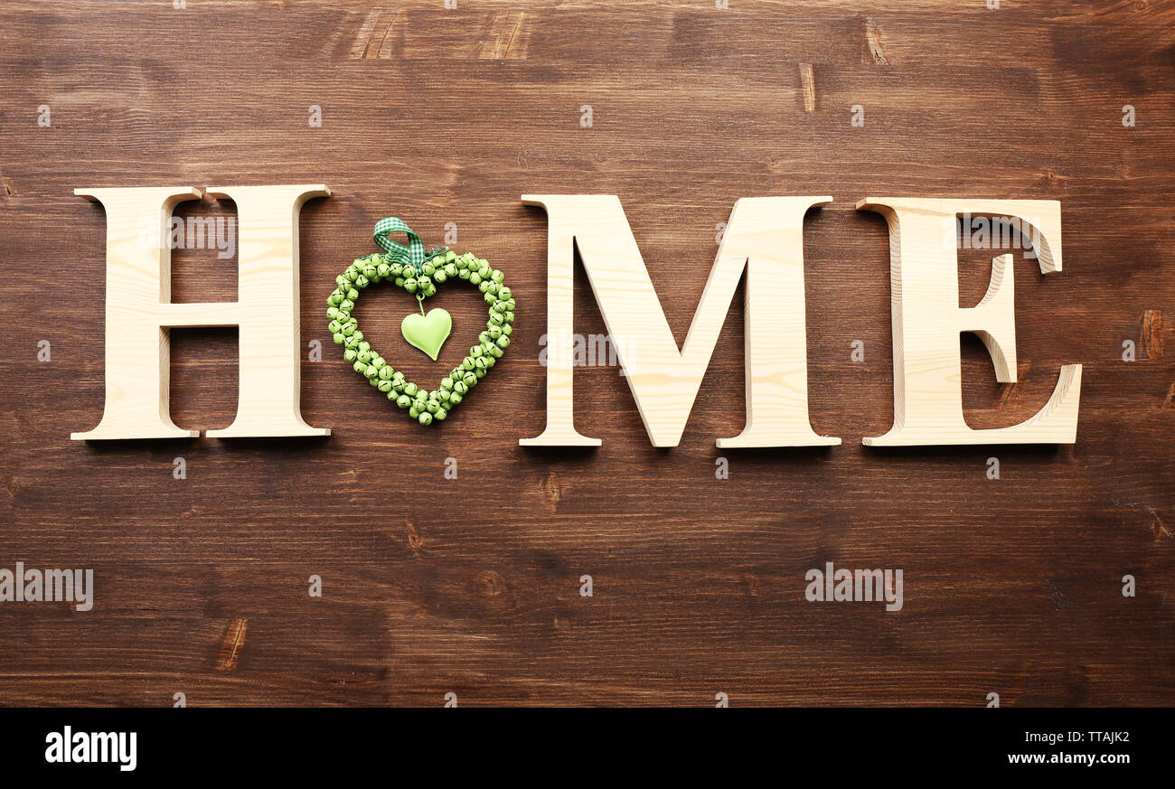 Green wooden letters forming hi-res stock photography and images - Alamy