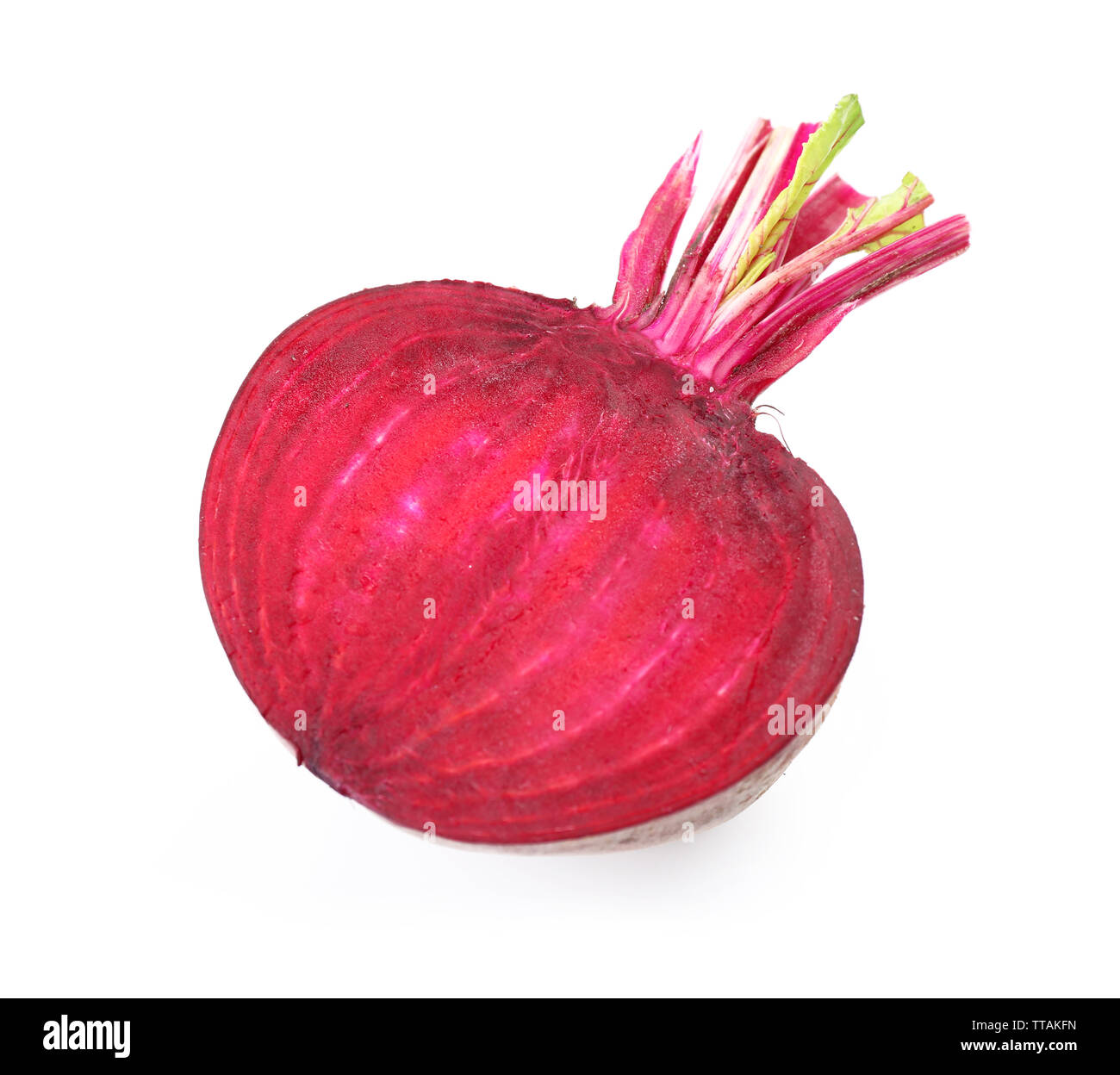 Half of fresh beet isolated on white Stock Photo - Alamy