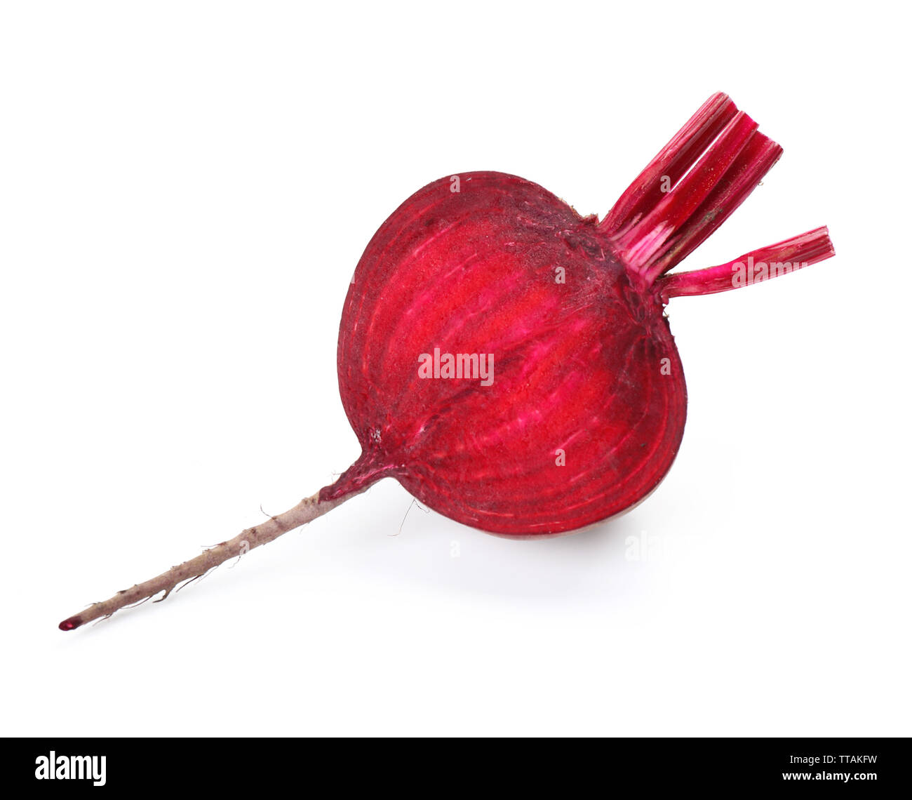 Half of fresh beet isolated on white Stock Photo - Alamy