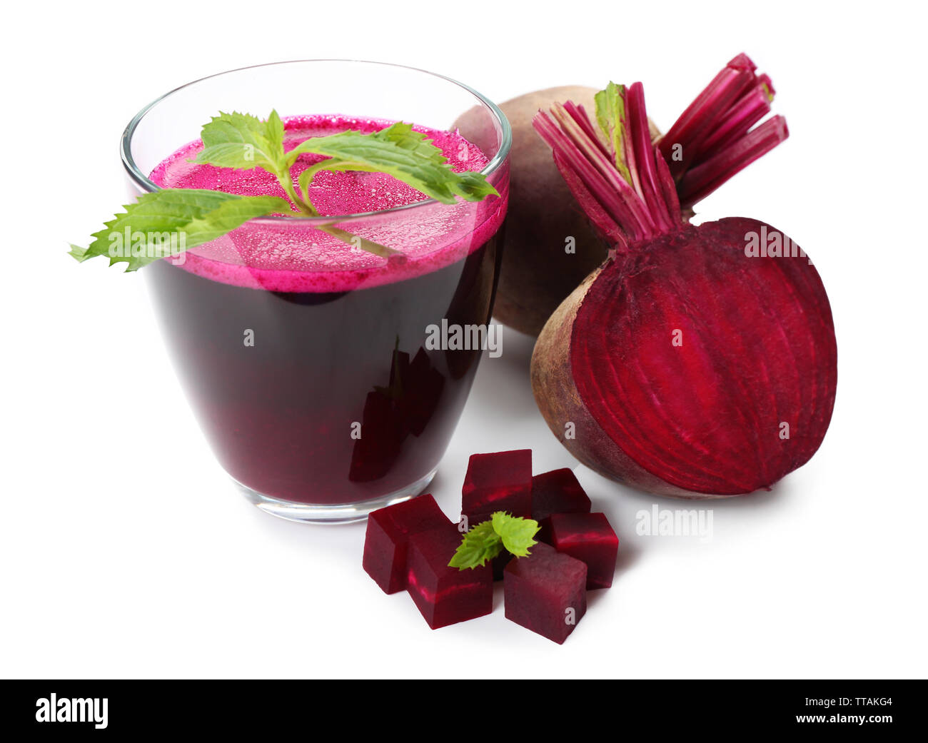 Fresh beet juice isolated on white Stock Photo - Alamy