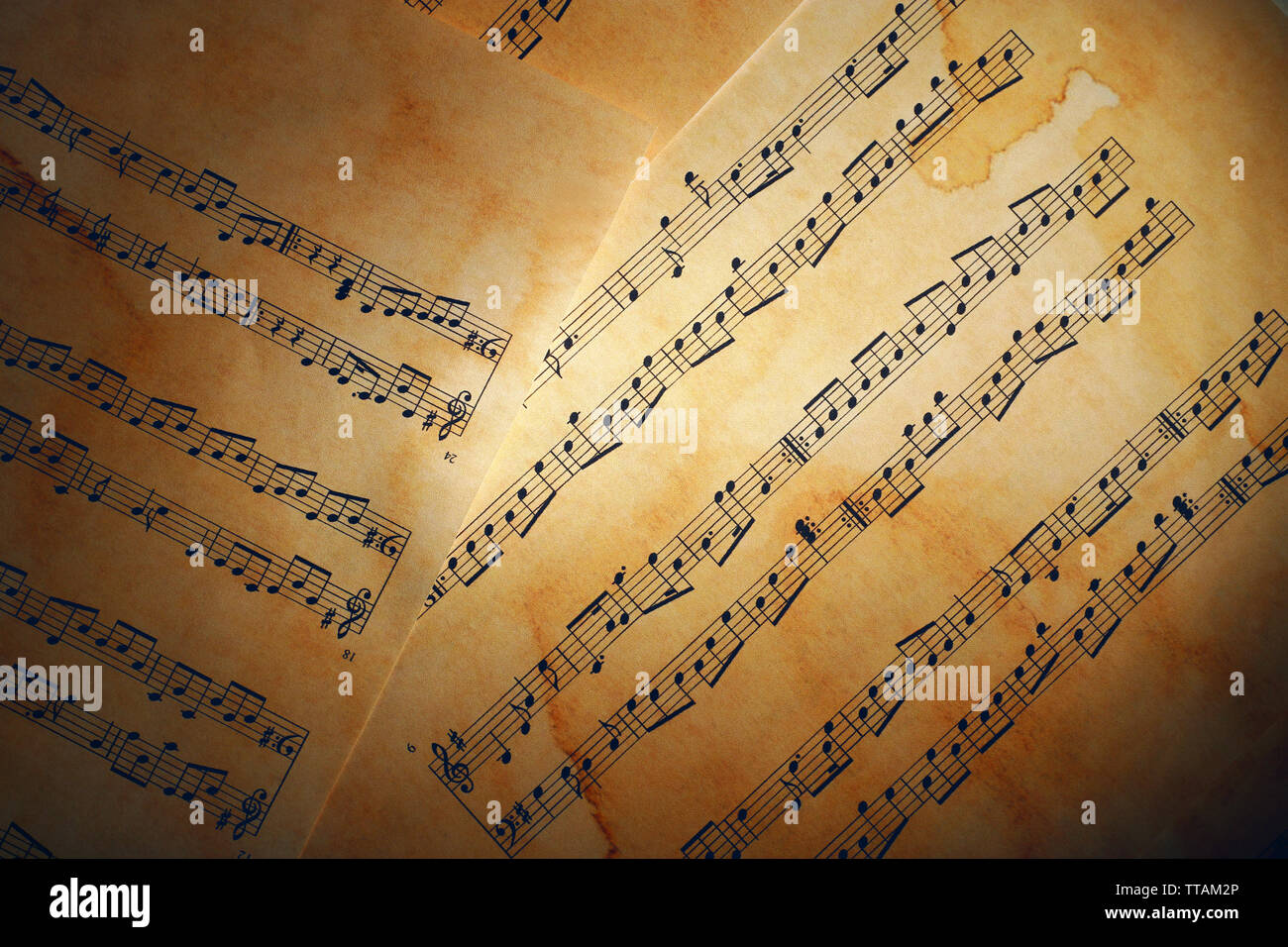 Music sheets background Stock Photo - Alamy