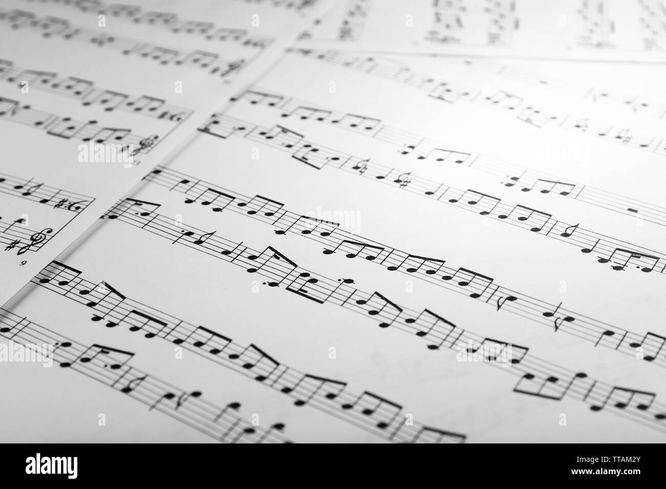 Music sheets background Stock Photo - Alamy