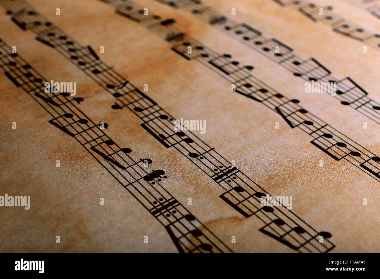 Music sheet background Stock Photo - Alamy