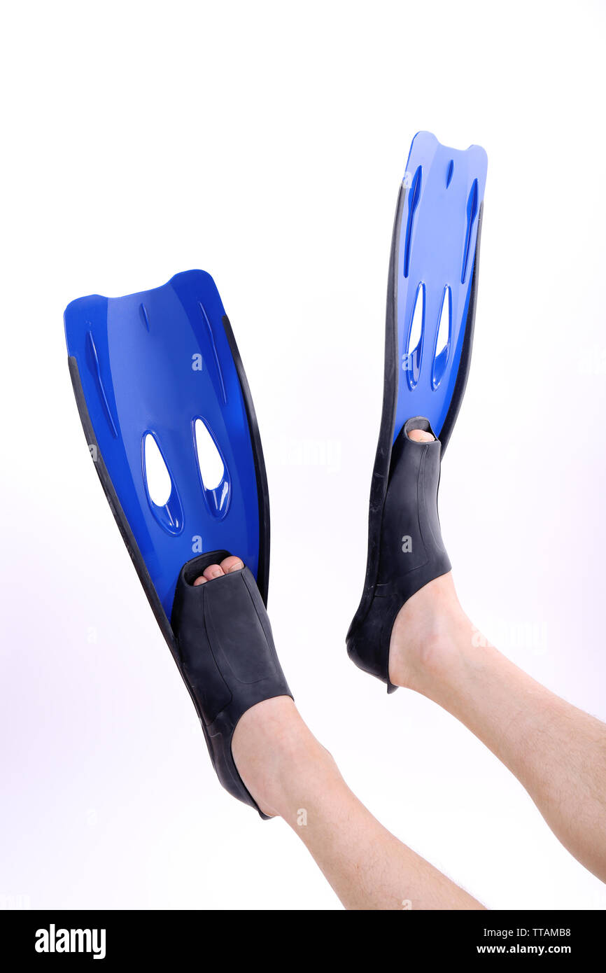 Black flipper feet hi-res stock photography and images - Alamy