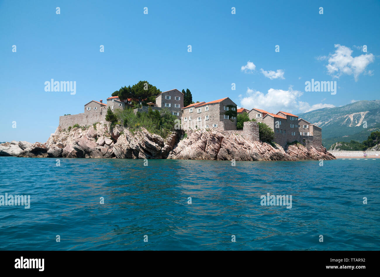 Sveti Stefan, Budva Riviera, Montenegro Stock Photo - Alamy