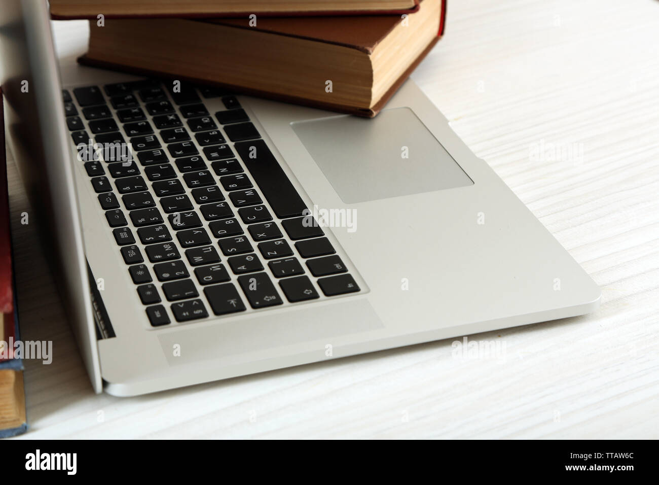 Elearning book laptop electronic book hi-res stock photography and ...