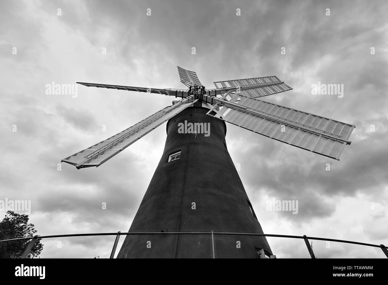 Holgate Windmill under a moody sky Stock Photo - Alamy