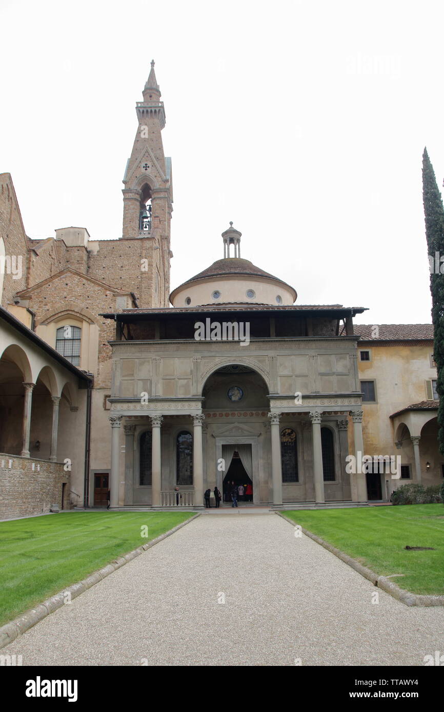 Pazzi chapel designed by Filippo Brinelleschi, one of the masterpieces ...