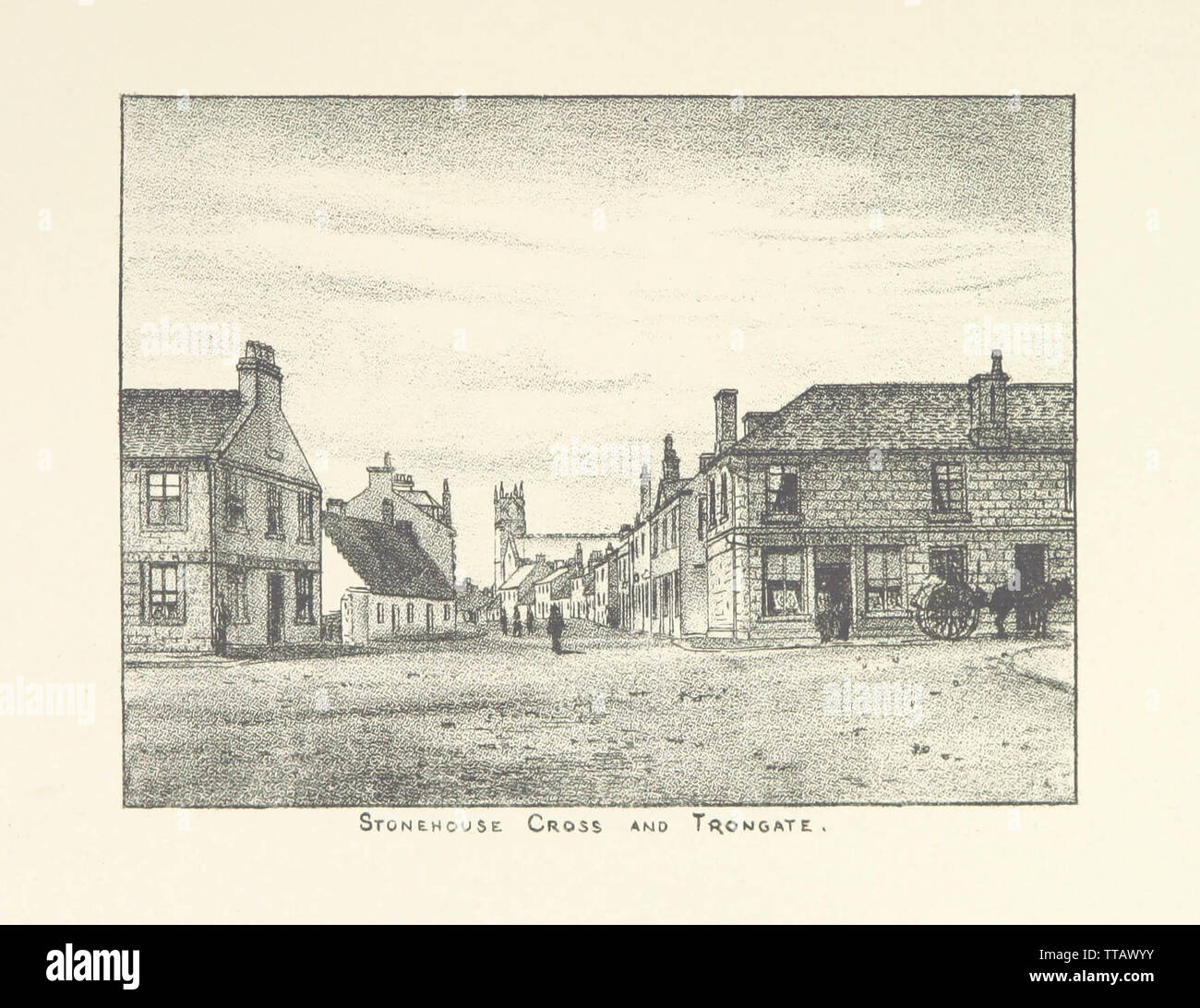 Stonehouse historical and traditional Stock Photo - Alamy