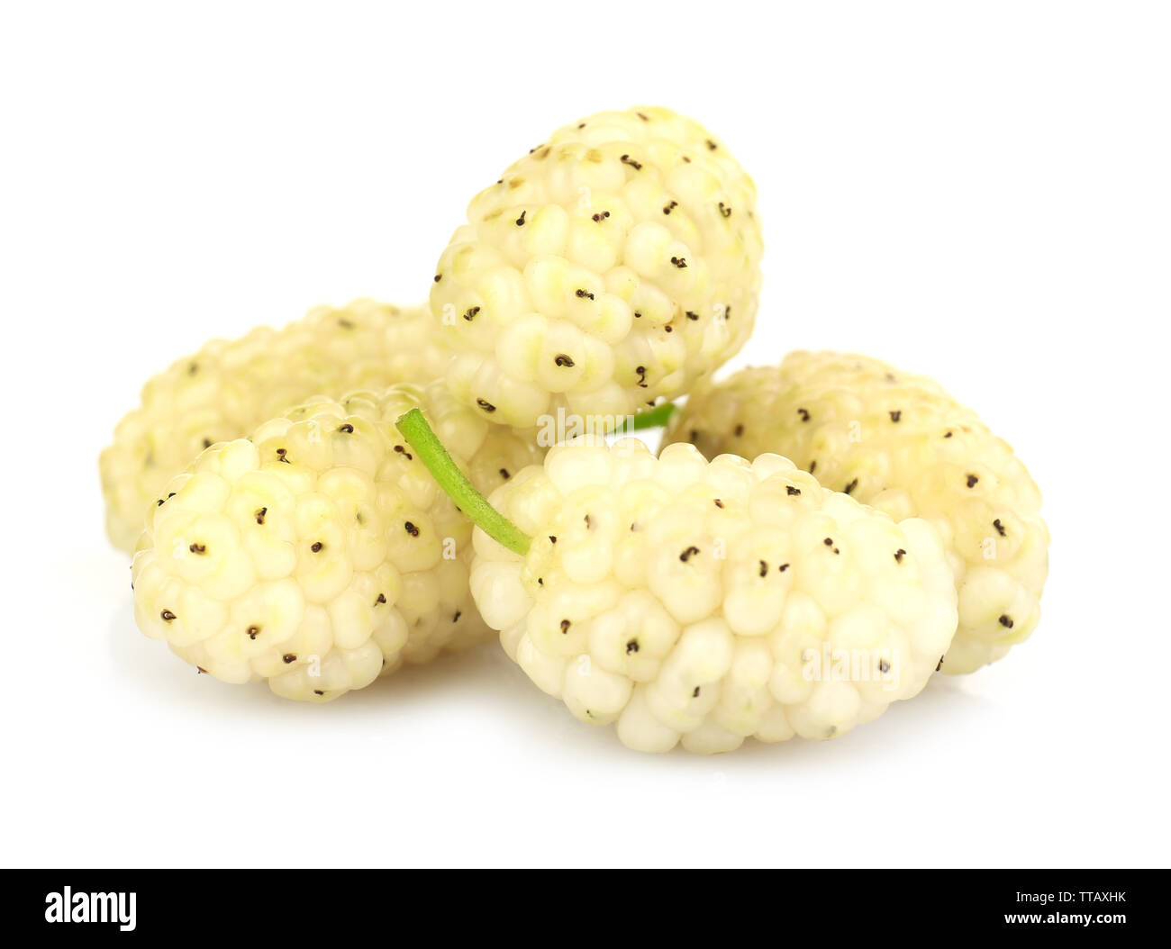 Fresh mulberry isolated on white Stock Photo - Alamy