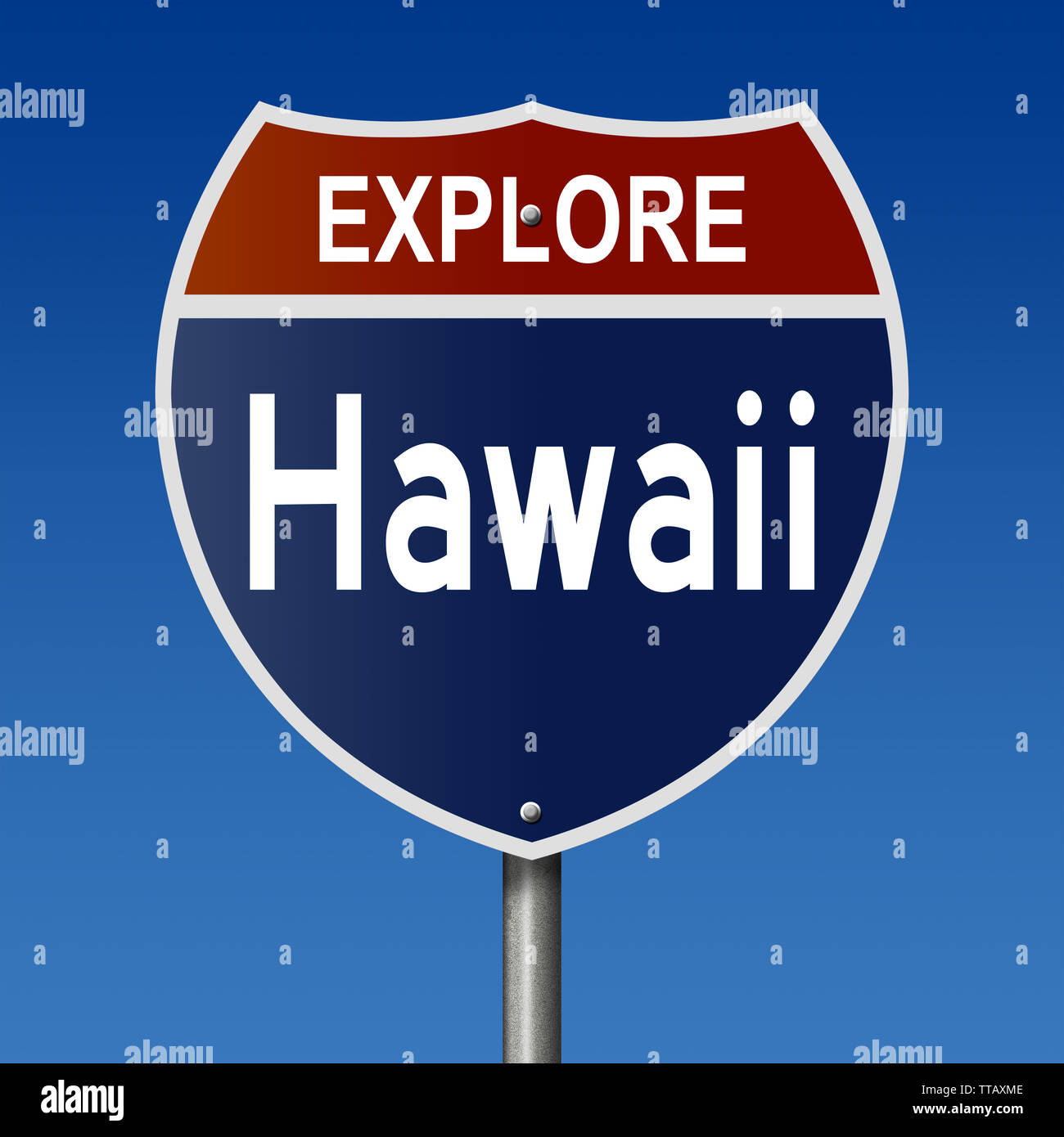 Hawaii interstate sign hi-res stock photography and images - Alamy