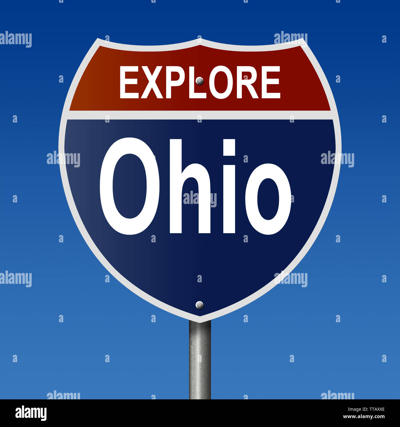 Cleveland ohio road sign hi-res stock photography and images - Alamy