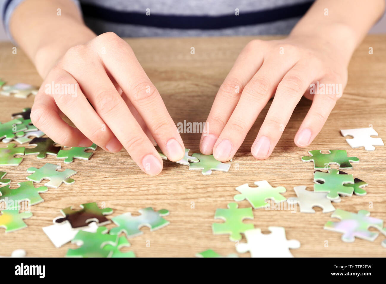 Problem solution assembling puzzles hi-res stock photography and images ...