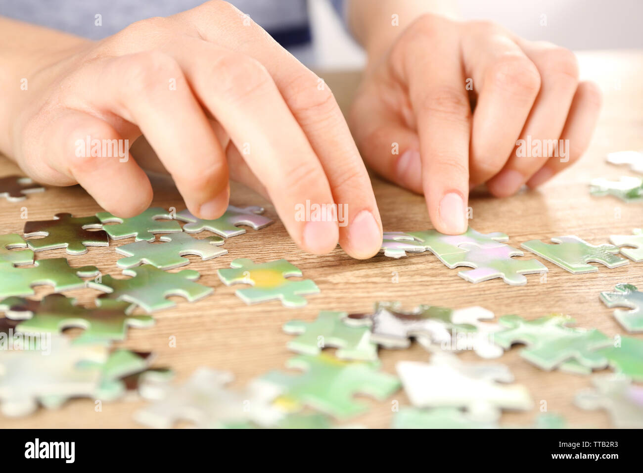 Problem solution assembling puzzles hi-res stock photography and images ...