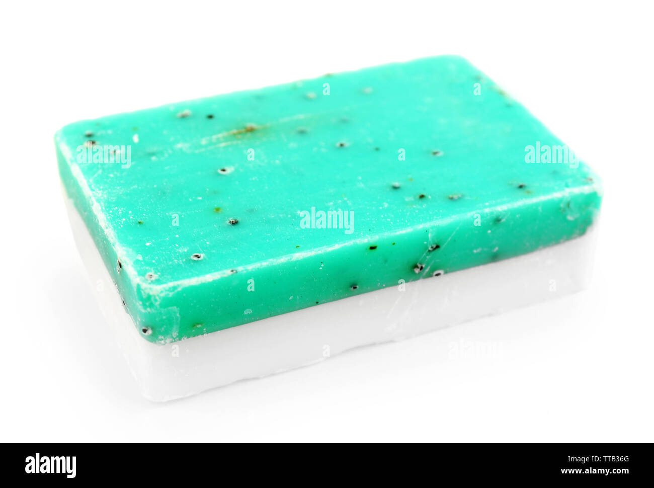 Bar of natural soap isolated on white Stock Photo - Alamy