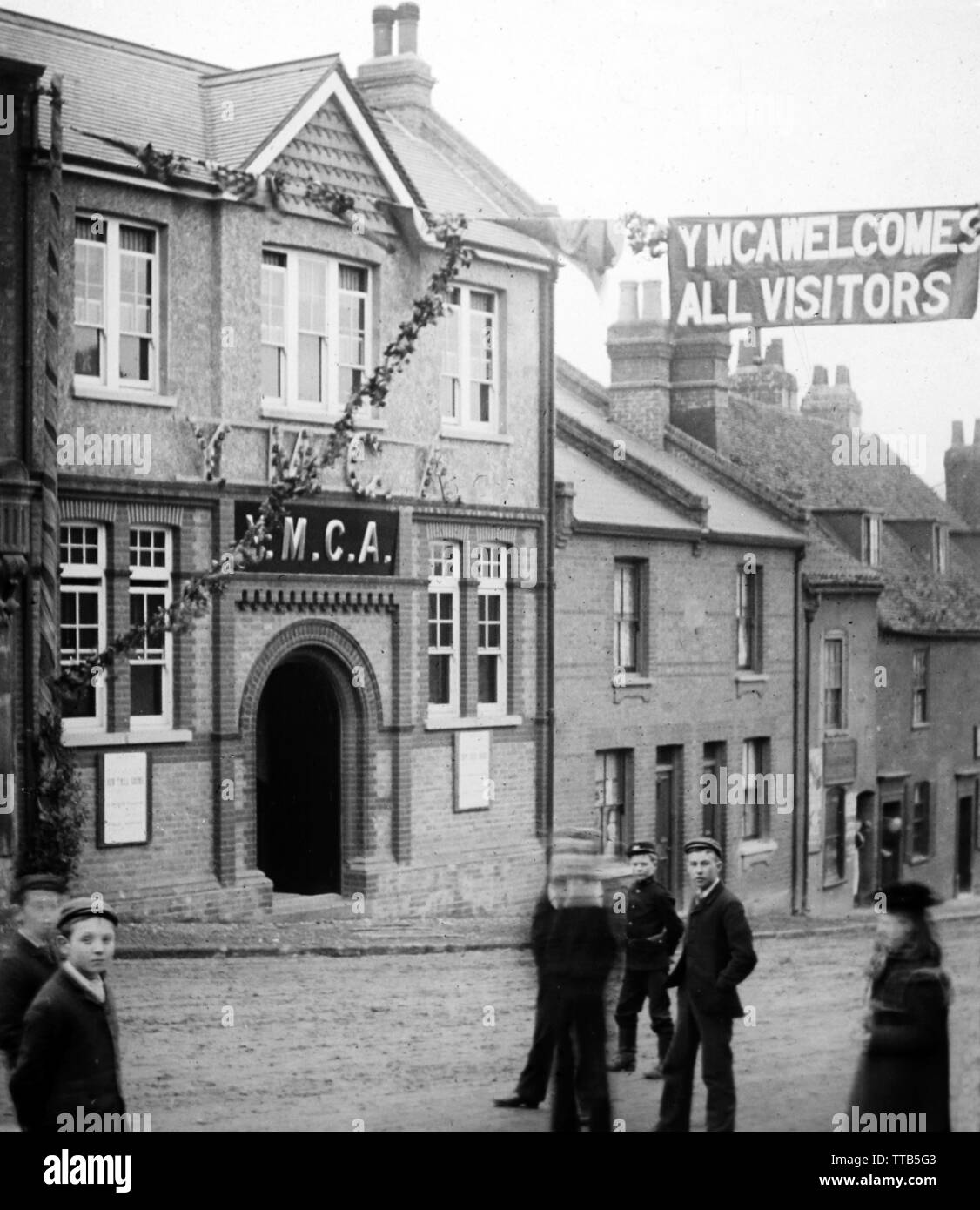 YMCA building during WW1 Stock Photo - Alamy
