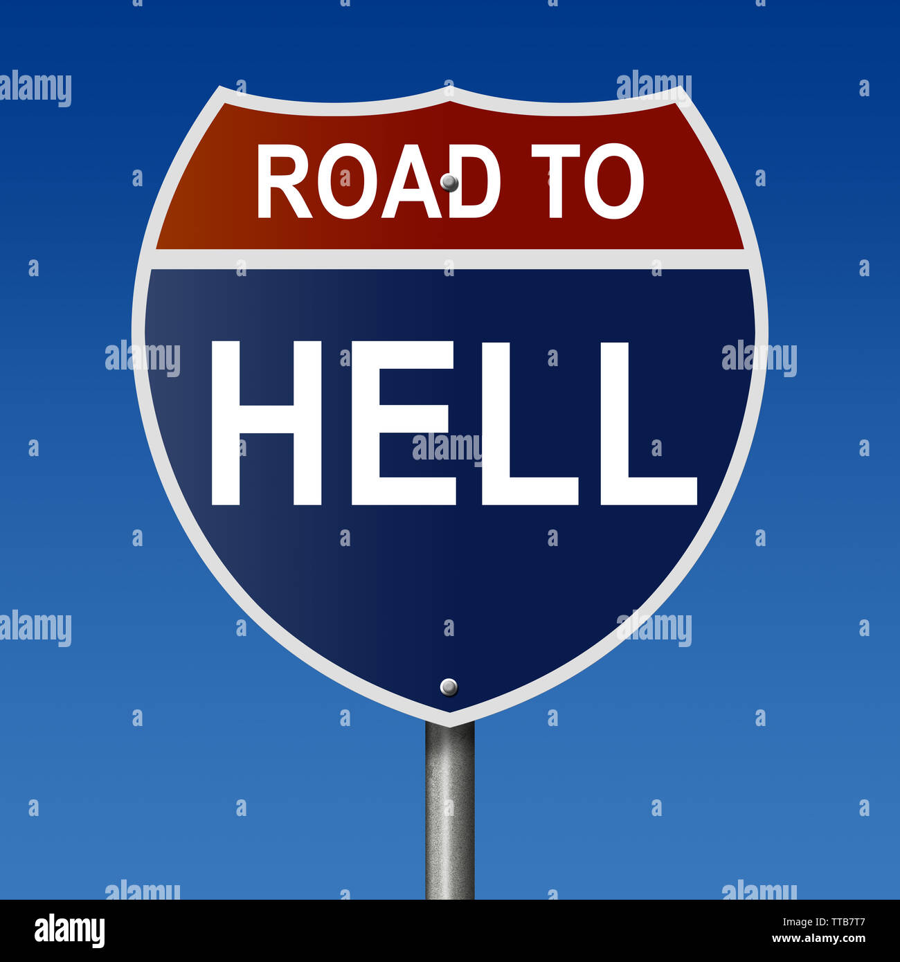 Highway To Hell Sign