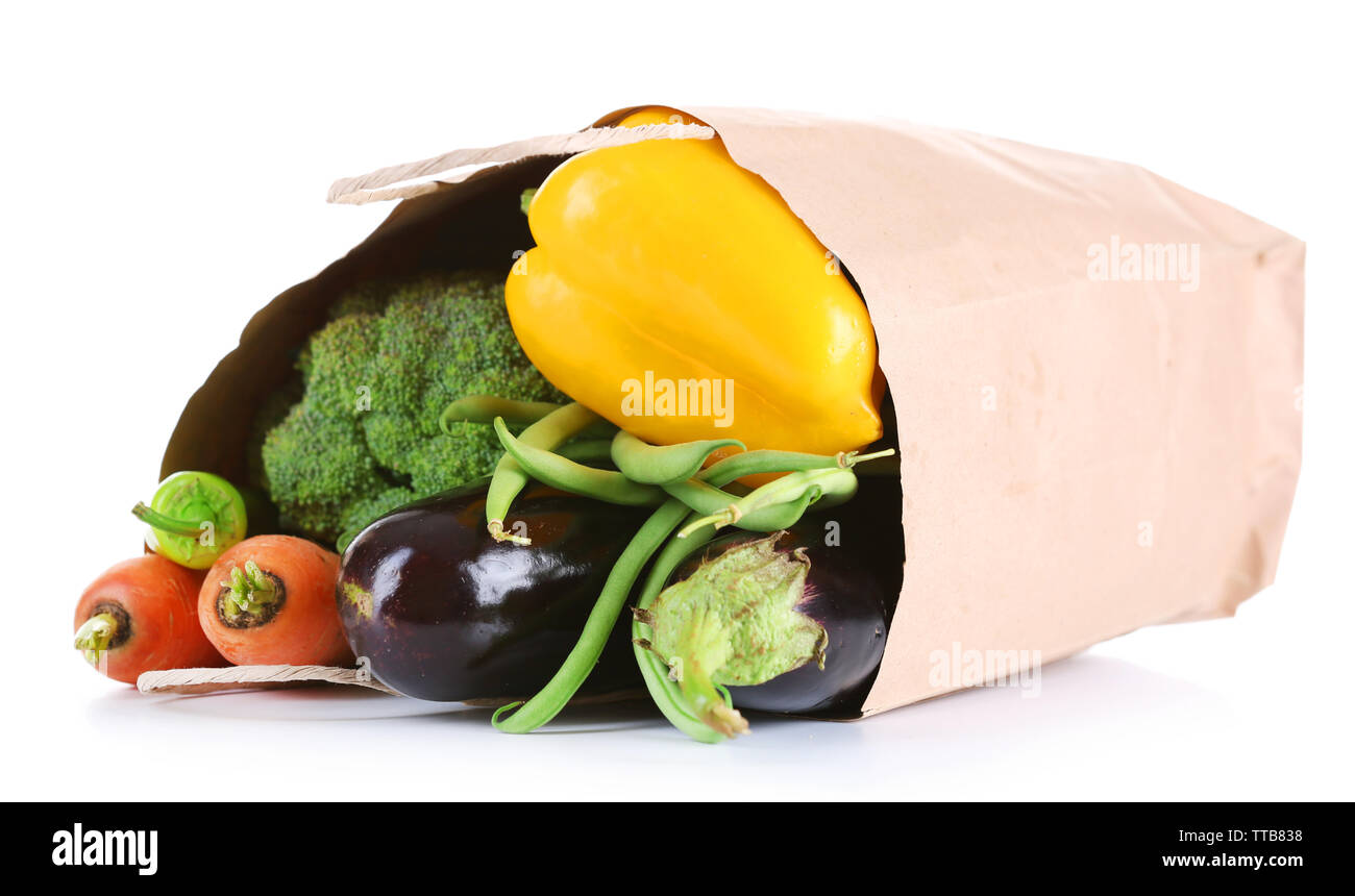 Supermarket package vegetables Cut Out Stock Images & Pictures - Alamy