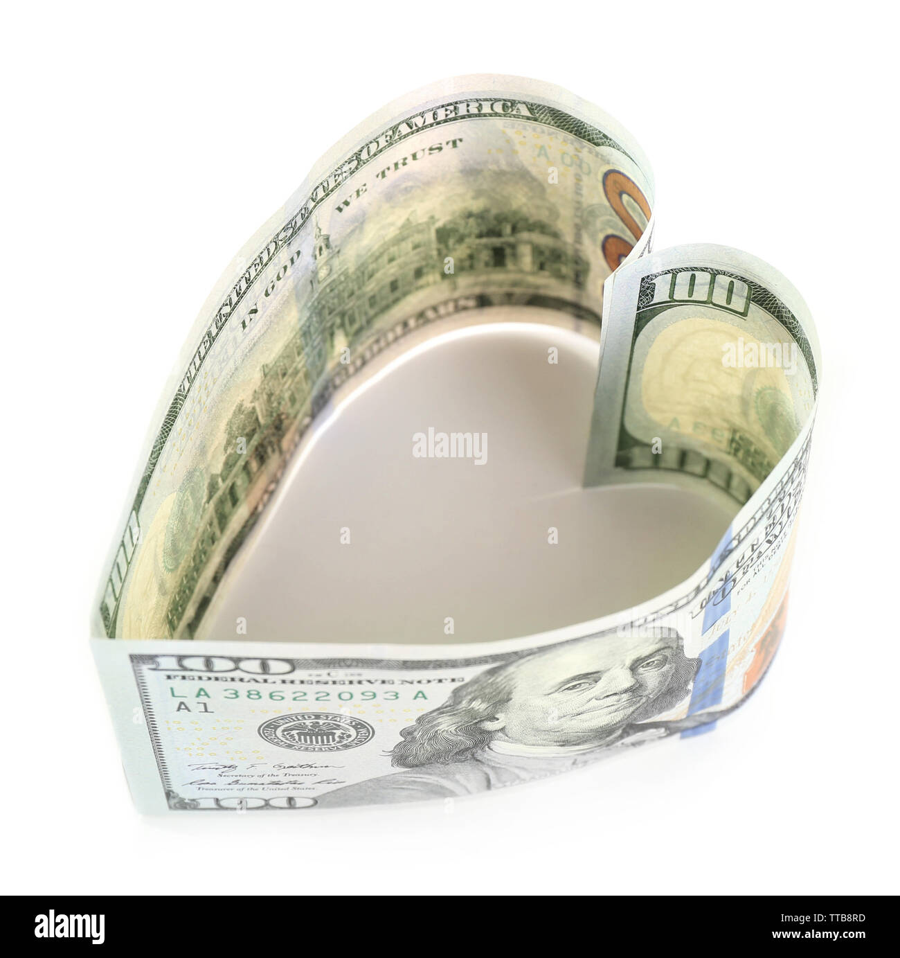 Folded paper heart sign love hi-res stock photography and images - Alamy