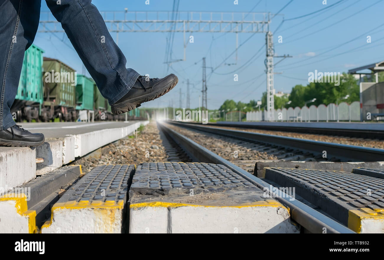 Feet Railroad High Resolution Stock Photography and Images - Alamy